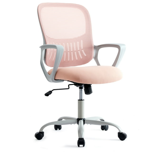 edx Ergonomic Office Chair, Mesh Desk Chair with Fixed Armrests for ...