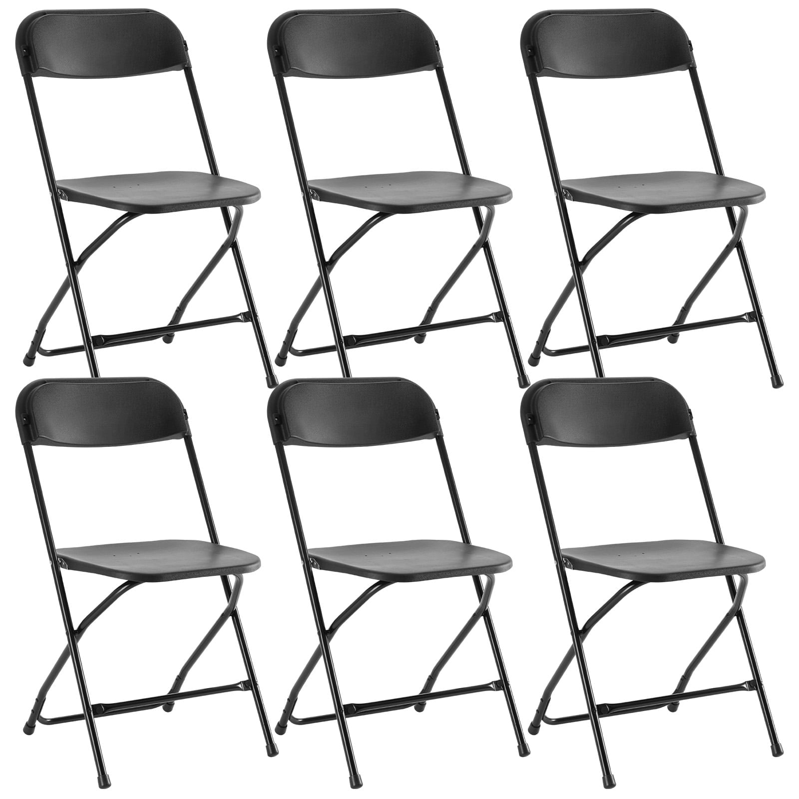 ZUNMOS Plastic Folding Chairs for Parties and Weddings, Stackable ...