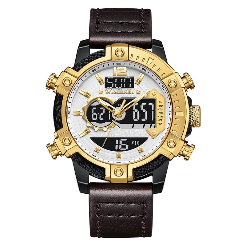 ZUNPAI Watches for Men with Luminous, Men's Watch Quartz Analog Leather ...