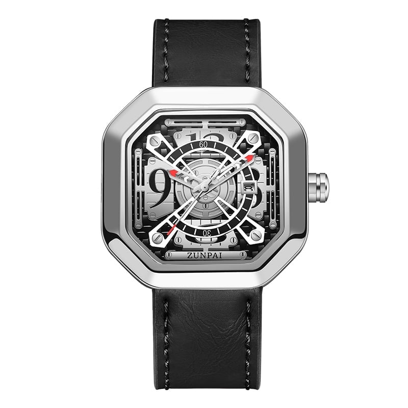 ZUNPAI Watches for Men with Luminous, Men's Watch Quartz Analog Leather ...