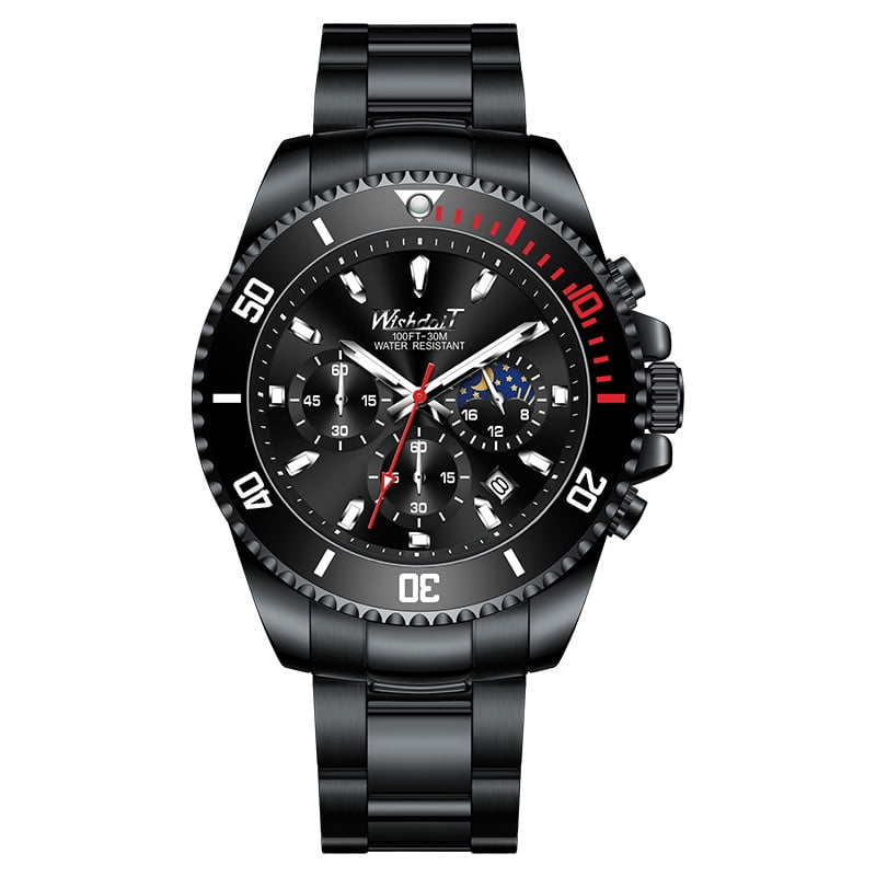 ZUNPAI Watches for Men with Luminous, Men's Watch Quartz Analog Leather ...
