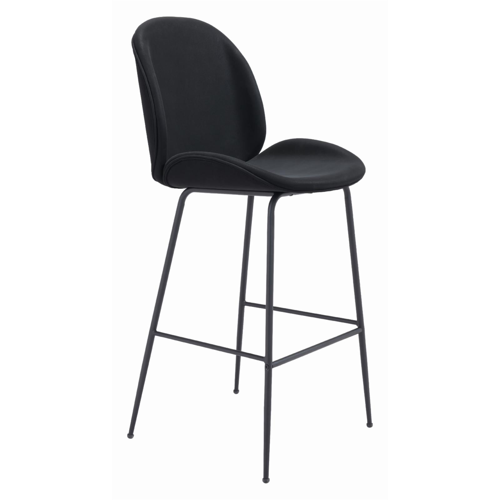 ZUO Miles Bar Chair Black - Walmart Business Supplies