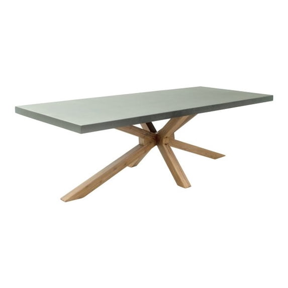 ZUO Suan Rectangular Dining Table Gray - Walmart.com