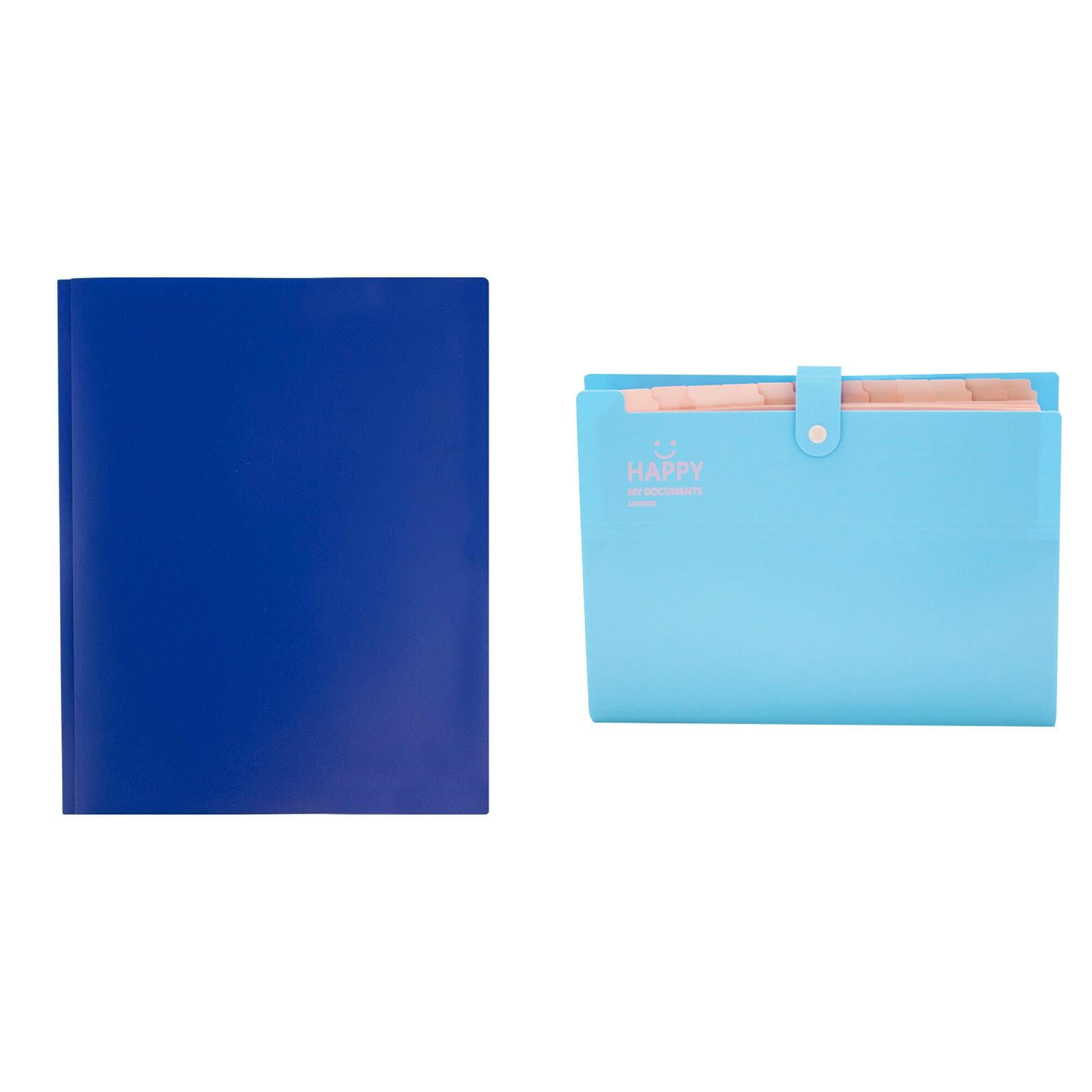 ZUOIK Back To School Supplies Plastic Folder Dunwell Colored Plastic ...