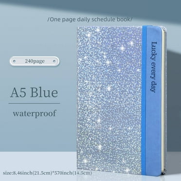 Claire's Pink Glitter Cover Notebook with Frog and Strawberry Charm ...