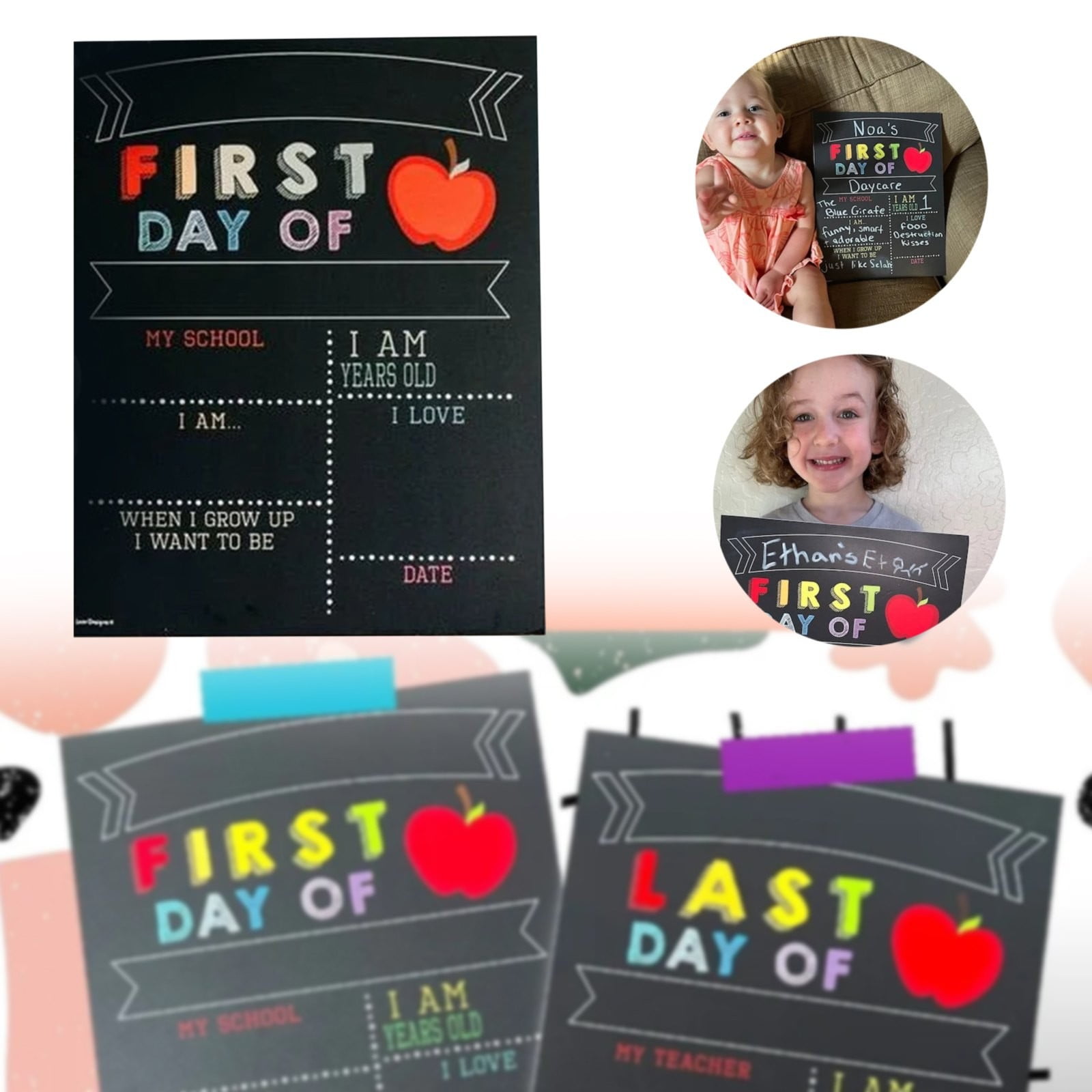 ZUOIK School Supplies School Board First & Last Day Of School ...