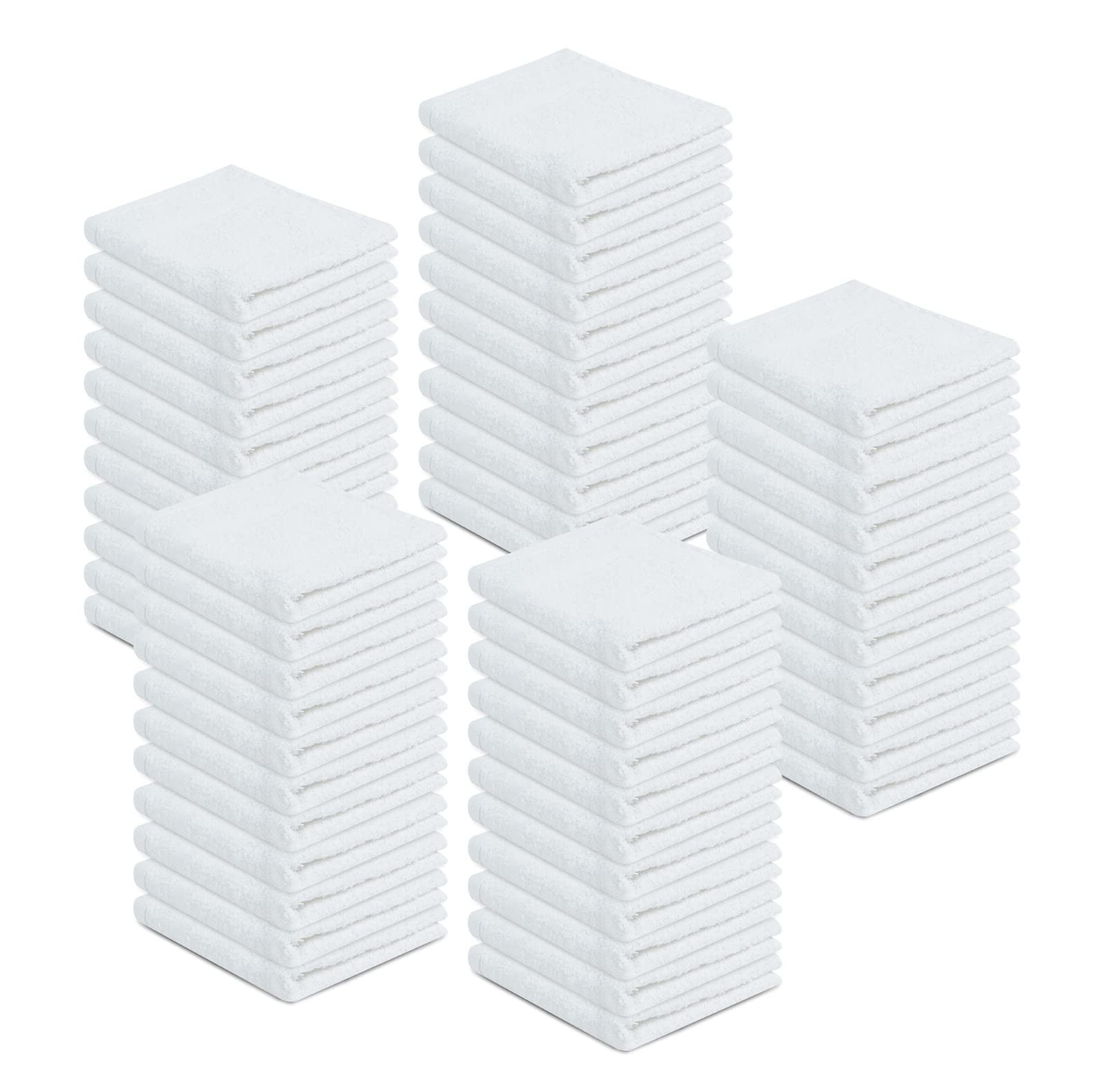 ZUPERIA Cotton Cleaning Cloths Pack of 250 (12 x 12 Inches) White ...