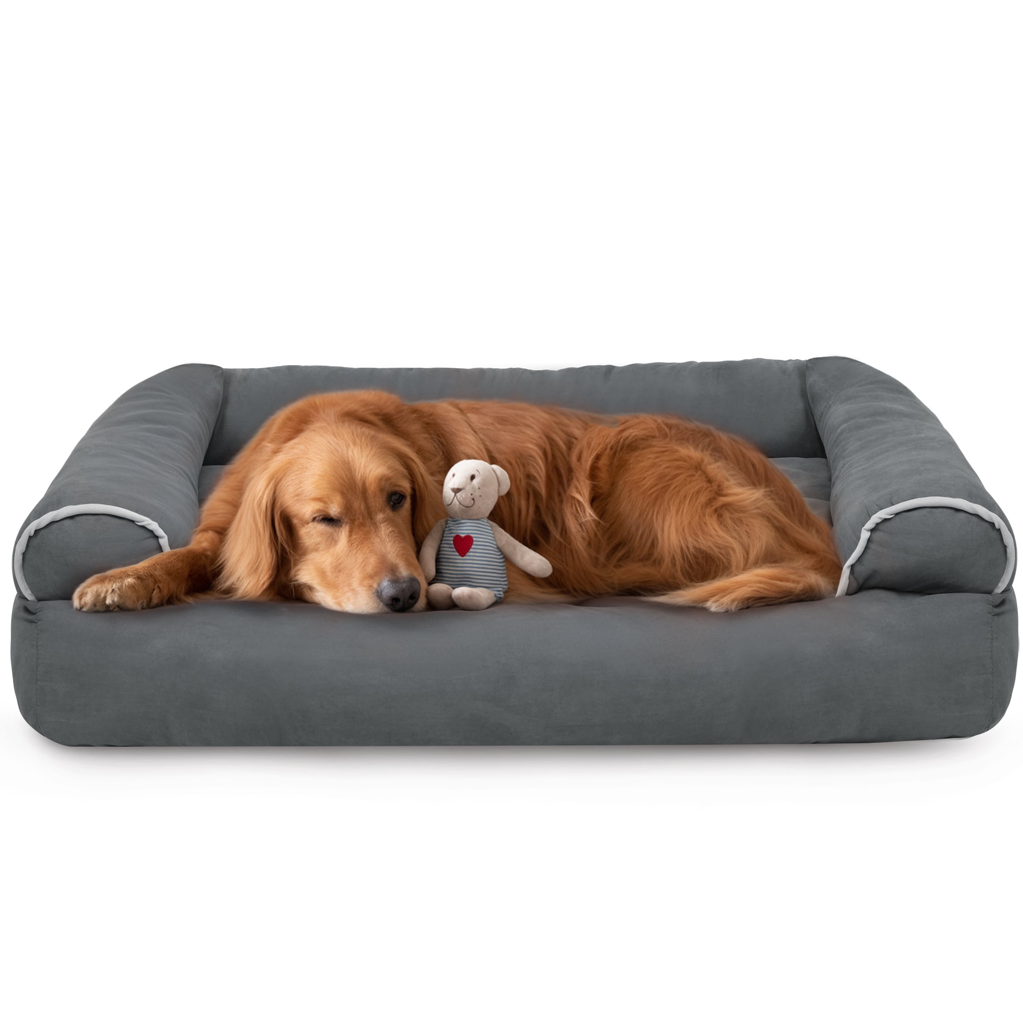 "ZUPOX Orthopedic Dog Bed for Medium/Large Dogs, Removable Cover ...