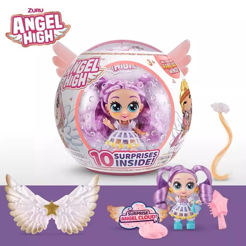 ZURU Addie Betty Magic Hair Angel Surprise Egg ANGEL HIGH Blind Box Toy ...