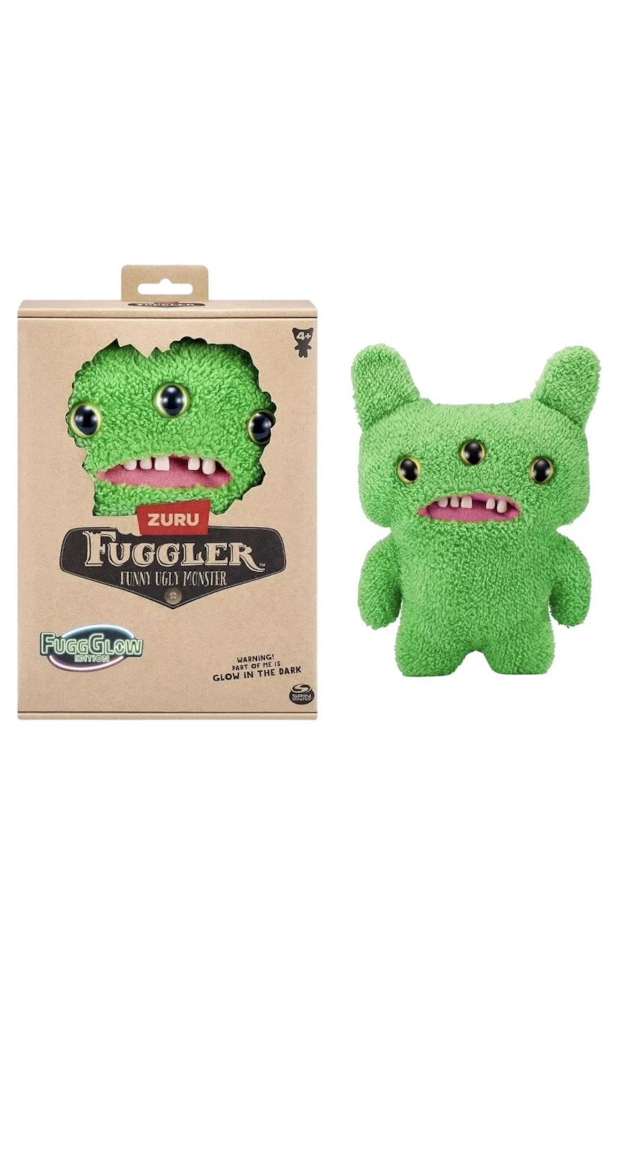 ZURU Fuggler Funny Ugly Monster – FuggGlow Edition Green Plush Toy ...