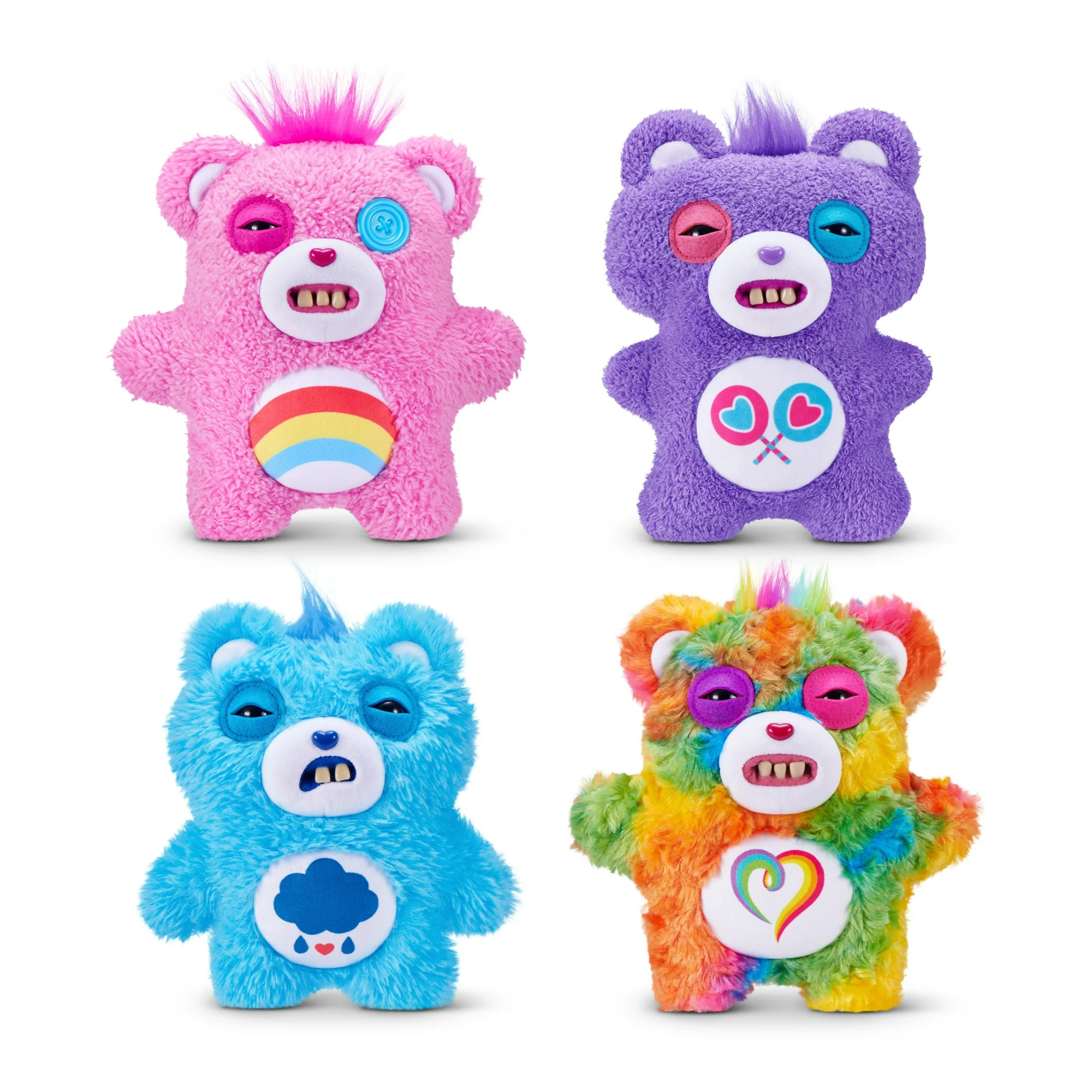 ZURU Fugglers Care Bears 9'' Plushies (Full Set of 4) - Walmart.com