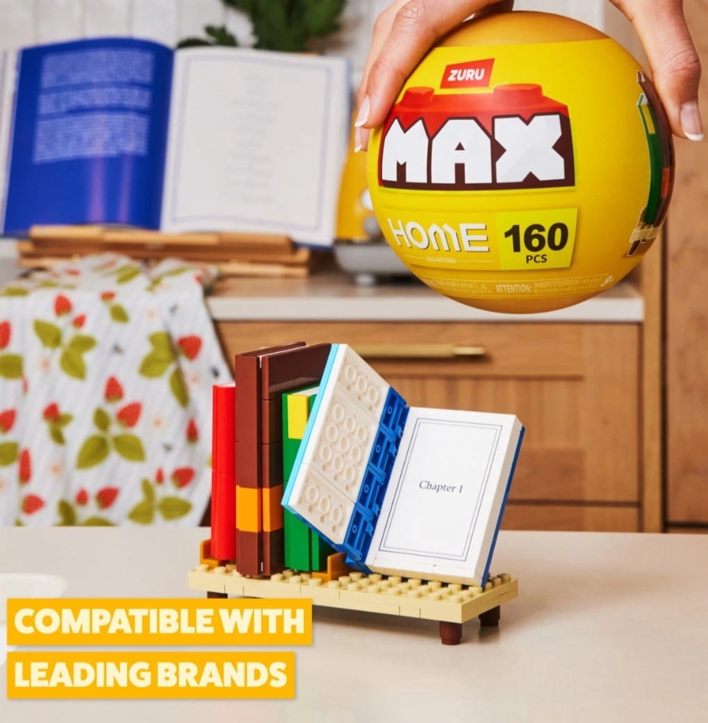 ZURU MAX Premium Home Collection Bookshelf 160 Pieces - Walmart.com