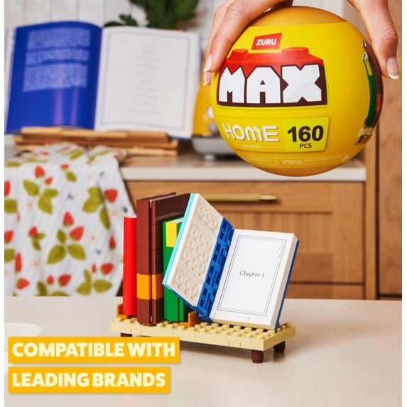 ZURU MAX Premium Home Collection Bookshelf 160 Pieces - Walmart.com