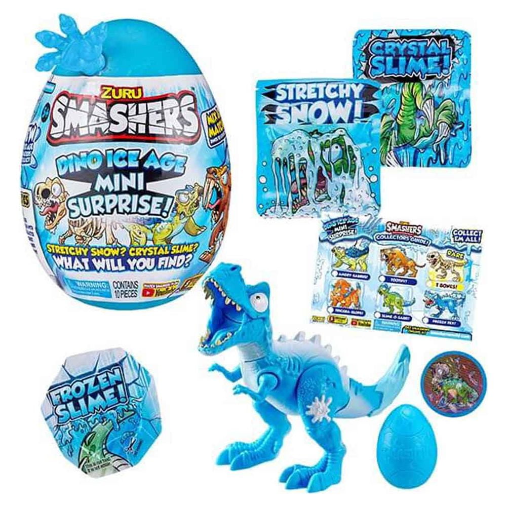 ZURU Smashers Dino Ice Age Mini Surprise Egg Gag Toys for Kids - Frozen ...