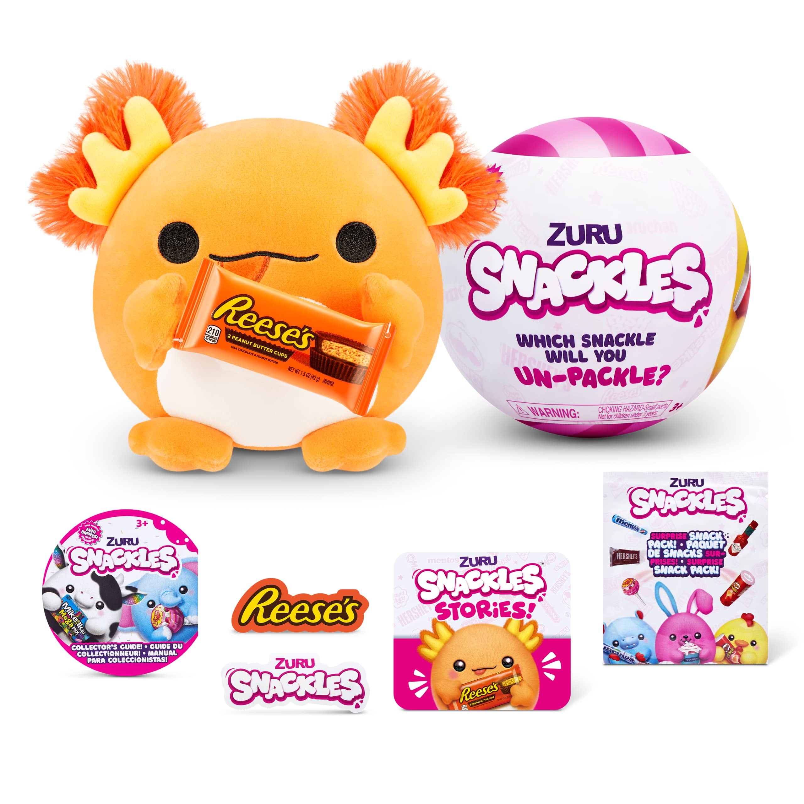 ZURU Snackles Small Sized 5.5 inch Snackle Plush by ZURU (Random ...