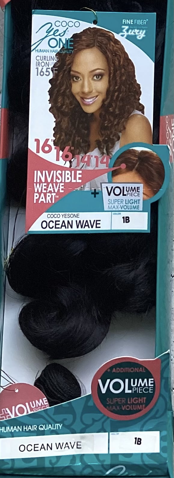 ZURY COCO YES ONE INVISIBLE WEAVE PART 16” 16” 14” 14” + VOLUME PIECE ...