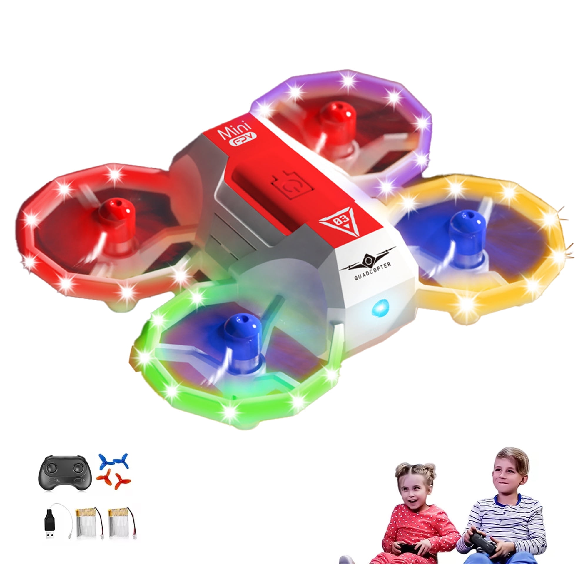 ZUTOYBO Mini Drone for Kids, RC Nano Quadcopter with LED Lights for ...