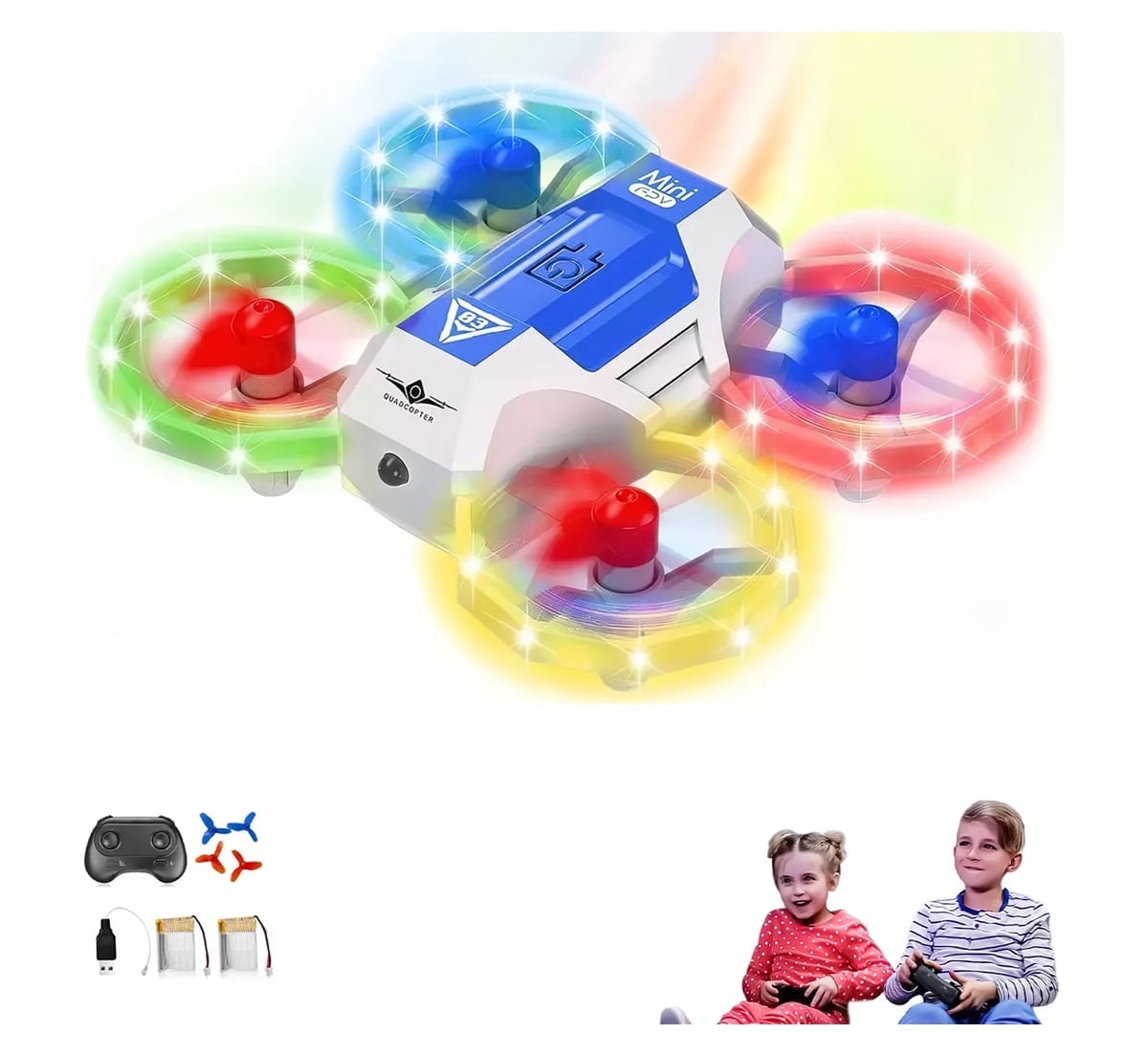 ZUTOYBO Mini Drone for Kids, RC Nano Quadcopter with LED Lights for ...
