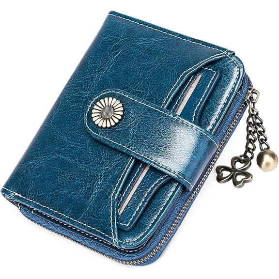 Women Small Wallet RFID Blocking Slim Wallet with Pocket Tri-Fold ...