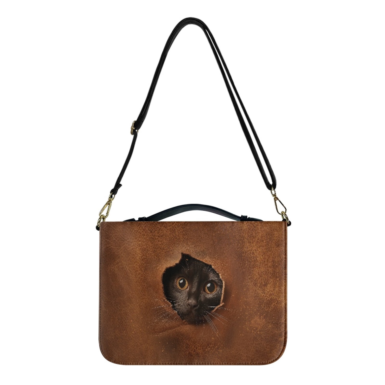 ZUXONGSY 3D Black Cat Print Bible Cover for Women Men Leather Bible ...