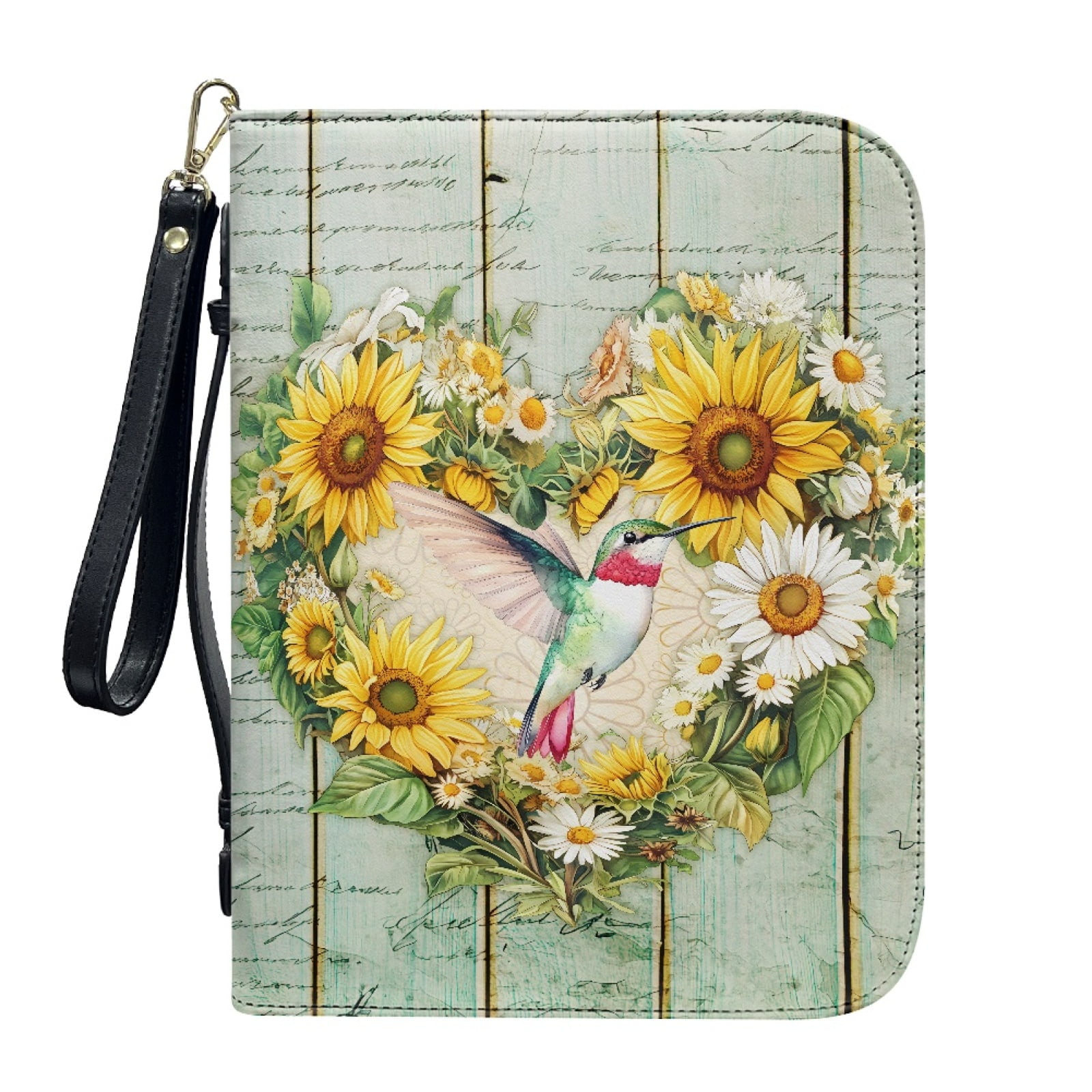 ZUXONGSY American Flag Eagle Print PU Leather Bible Cover for Women Men ...