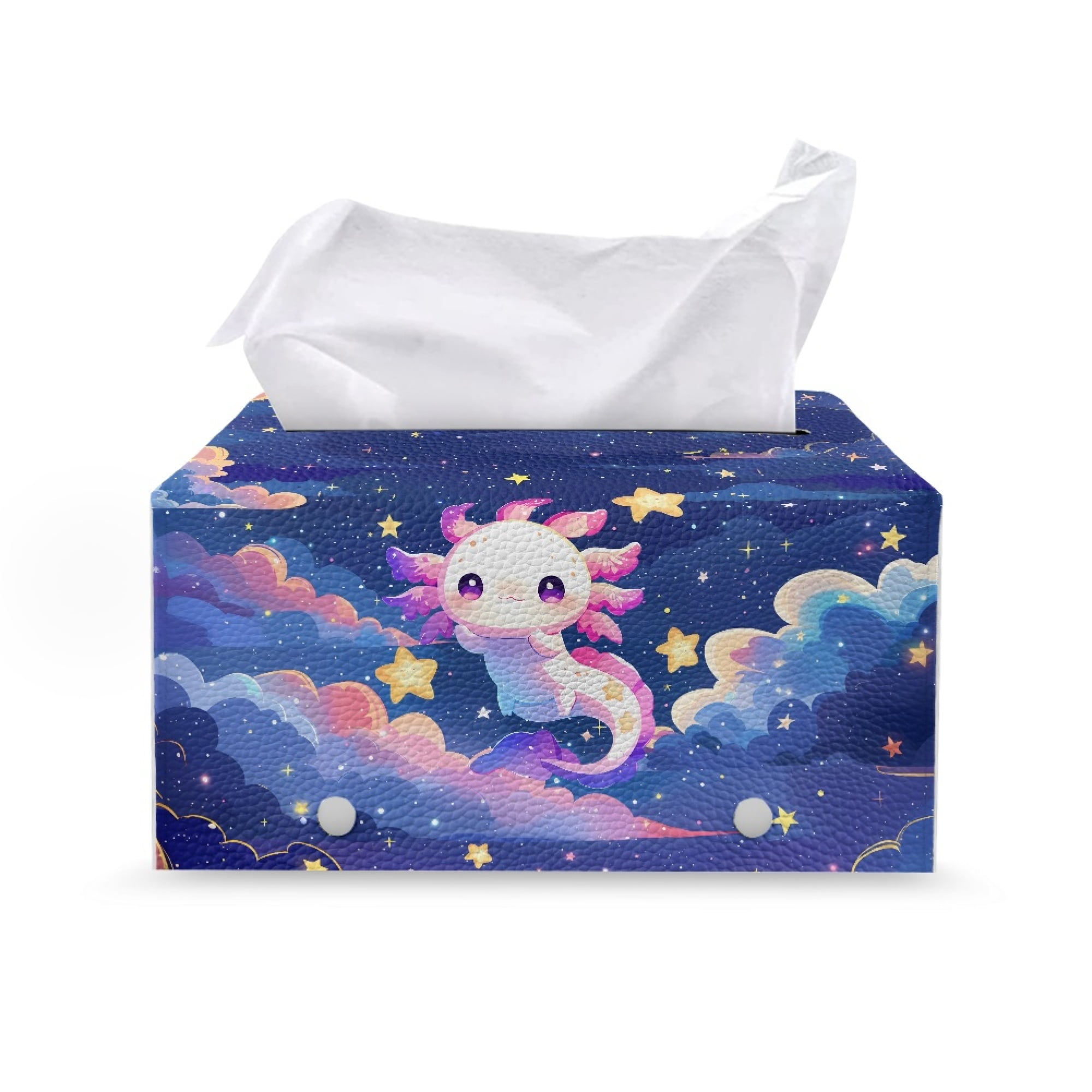 ZUXONGSY Axolotl Galaxy Tissue Box Cover Modern Decorative Tissue Box ...