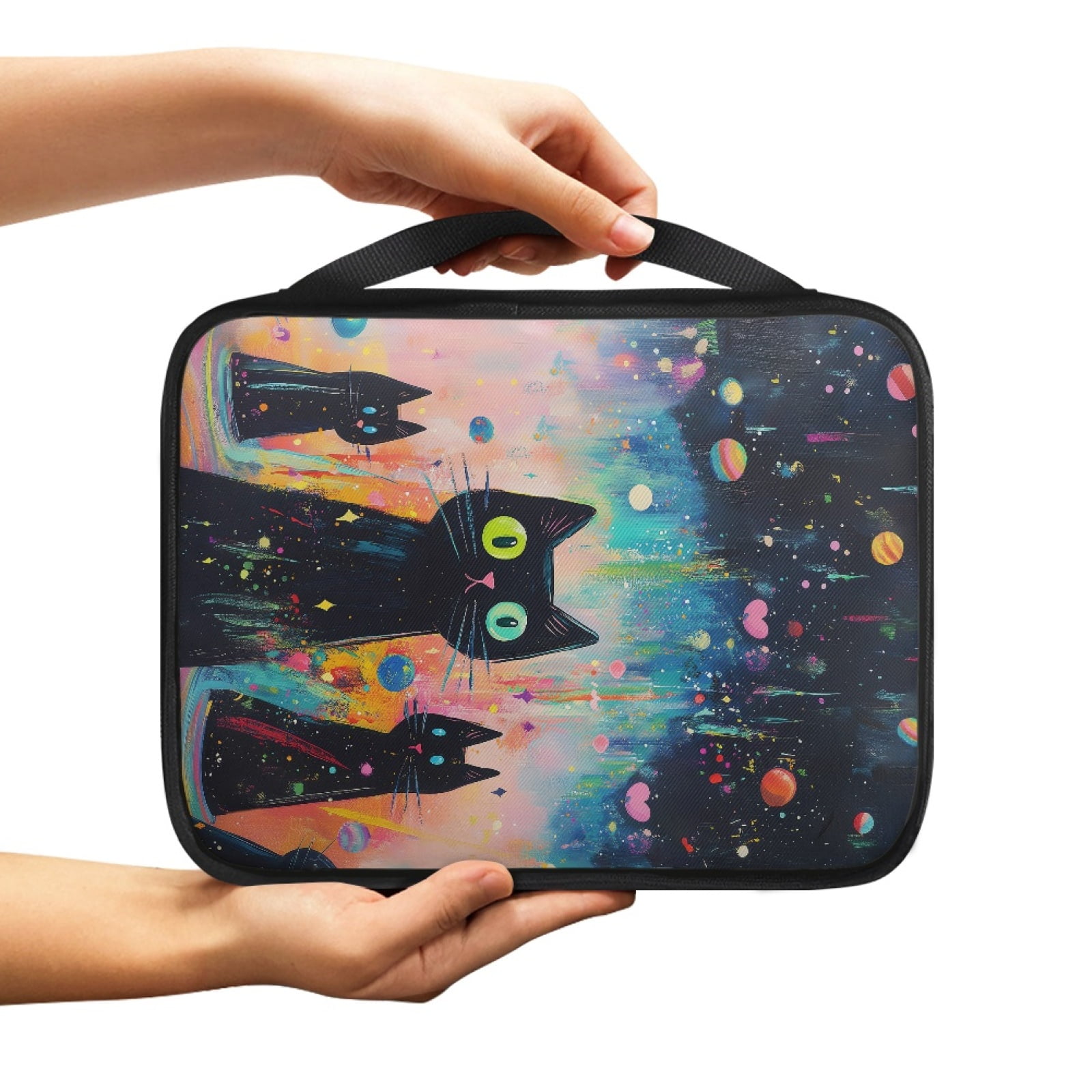 ZUXONGSY Black Cat Oil Painting Print Bible Cover for Women Bible Case ...