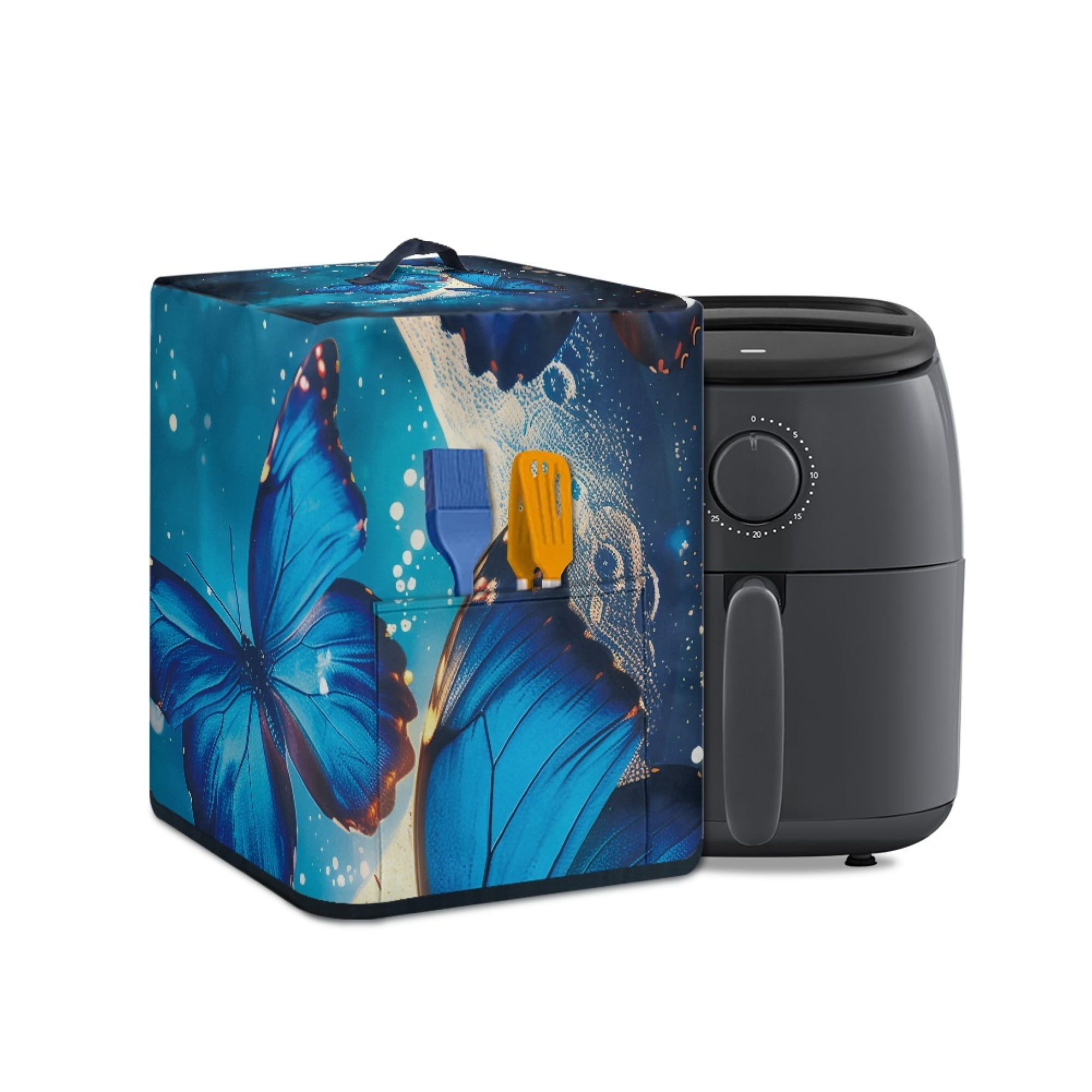 ZUXONGSY Blue Butterfly Air Fryer Cover Dust Cover Small Appliance ...