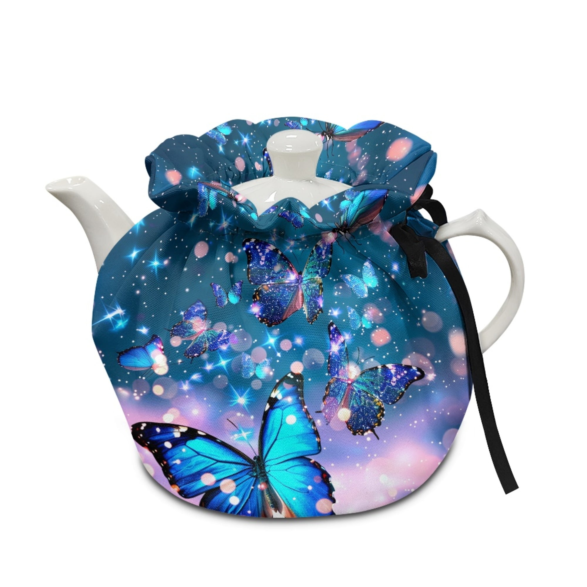 ZUXONGSY Blue Butterfly Teapot Cozy Teapot Covers for Tea pots with ...