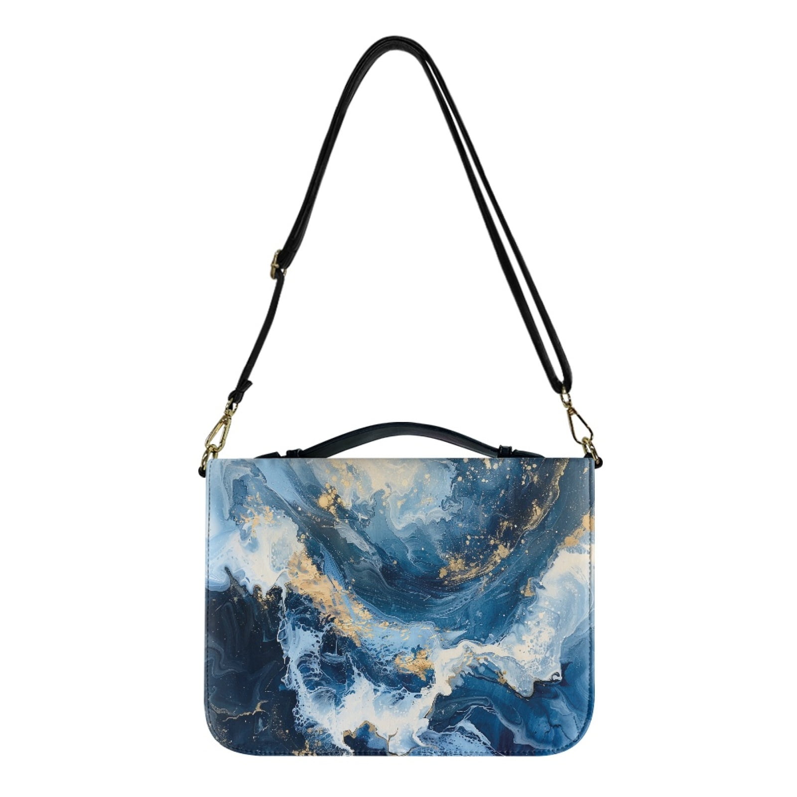 ZUXONGSY Blue Marble Print Bible Cover Case for Women Leather Bible ...