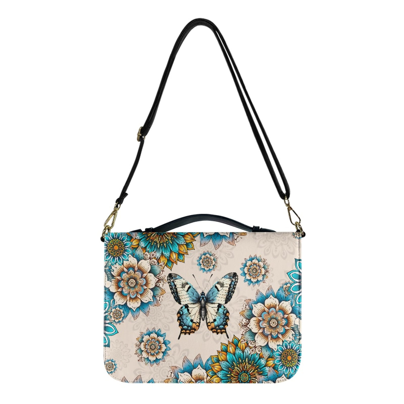 ZUXONGSY Boho Mandala Butterfly Print Bible Covers for Women PU Leather ...