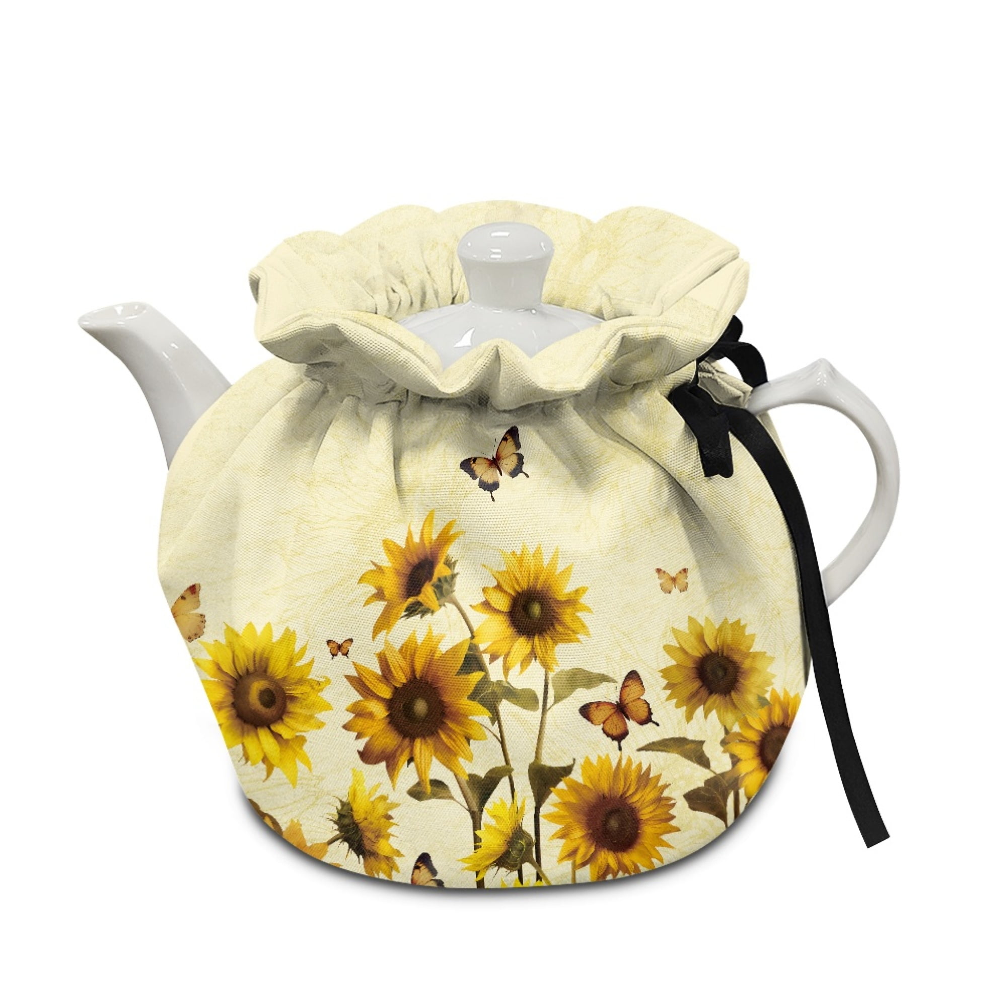 ZUXONGSY Butterfly Sunflower Tea Pot Cozies Double-Sided Teapot ...