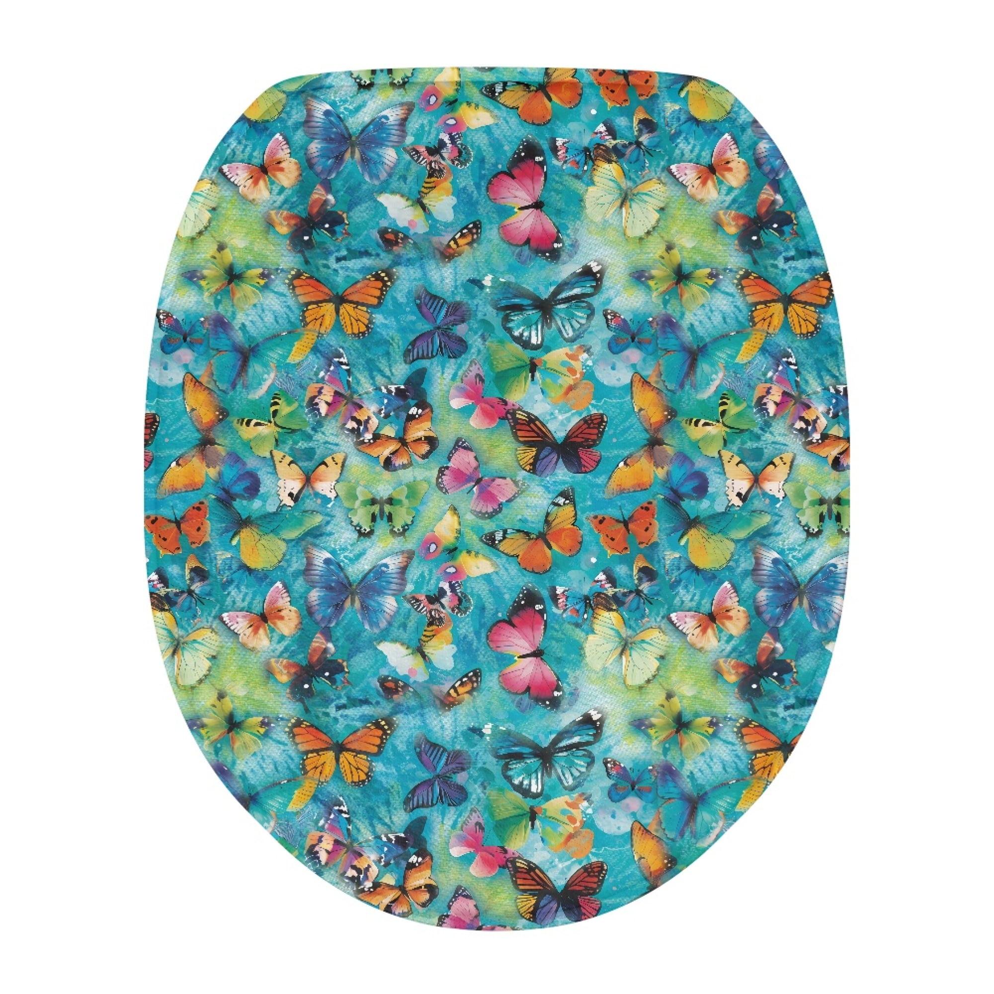 ZUXONGSY Butterfly Toilet Lid Dust Cover Soft Skin Friendly Toilet ...