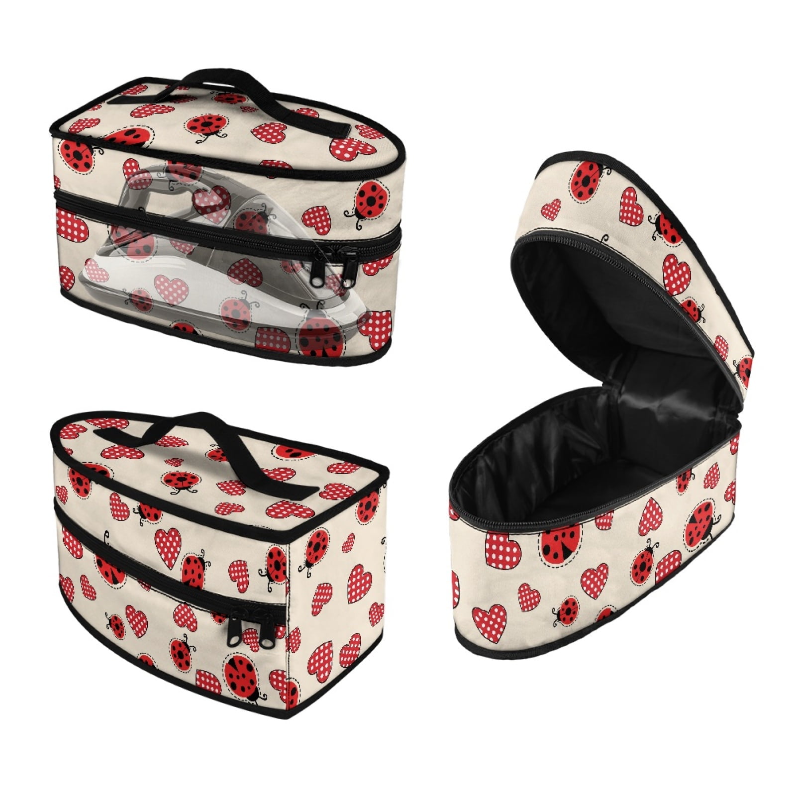 ZUXONGSY Cartoon Ladybug Heart Print Steamer Oganizer Portable Steam ...