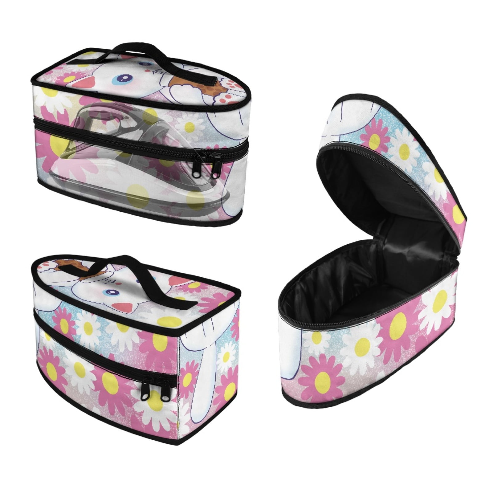 ZUXONGSY Cat Daisy Flower Print Handheld Steam Iron Carrying Case ...