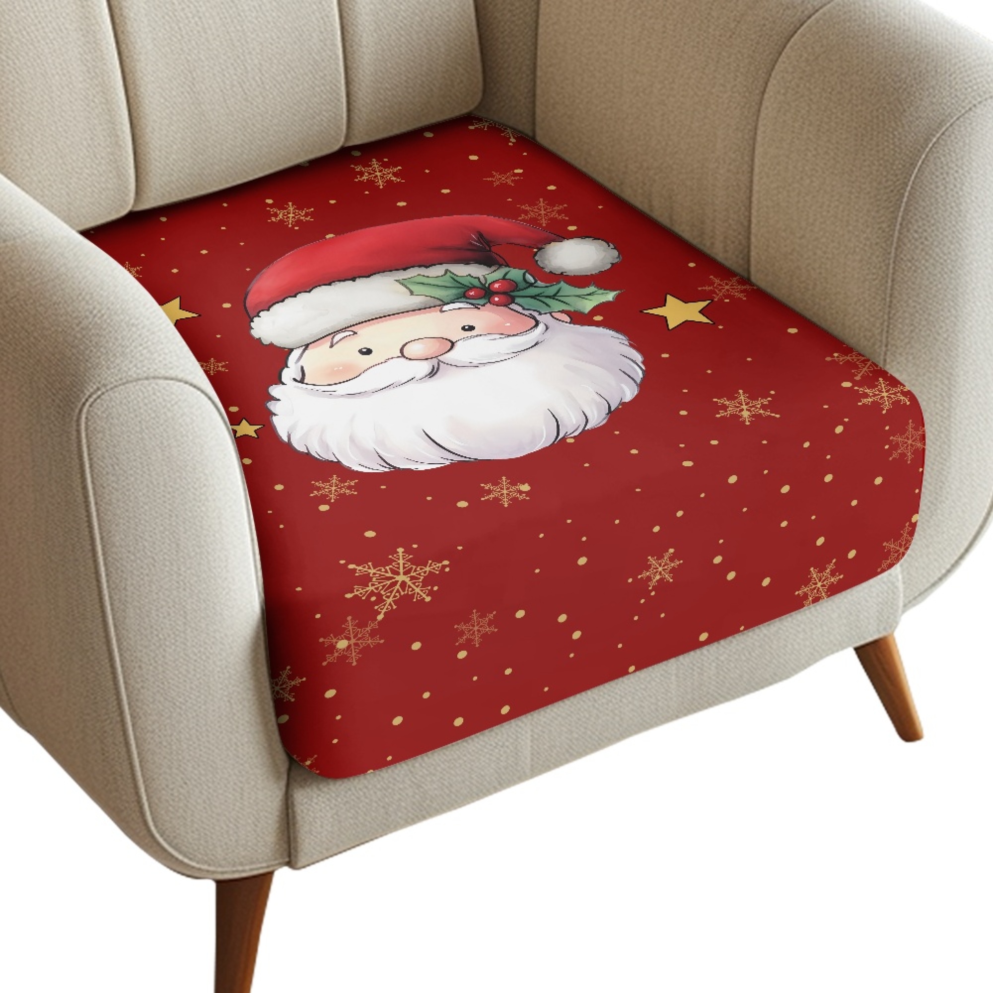 ZUXONGSY Christmas Couch Cushion Covers Santa Claus Sofa Cushion Dust ...