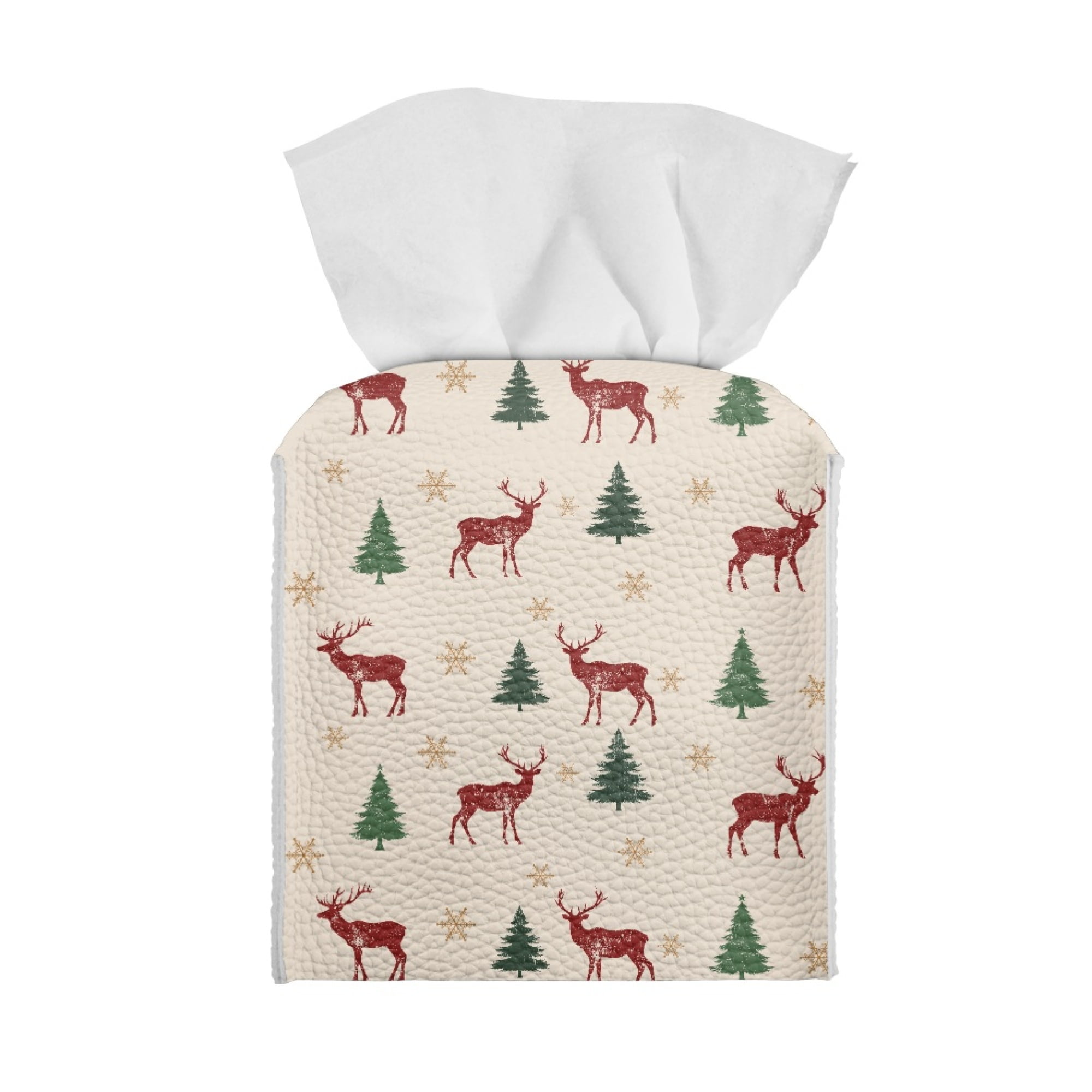 ZUXONGSY Christmas Deer Square Tissue Box Cover 2 Packs Tissue Box ...