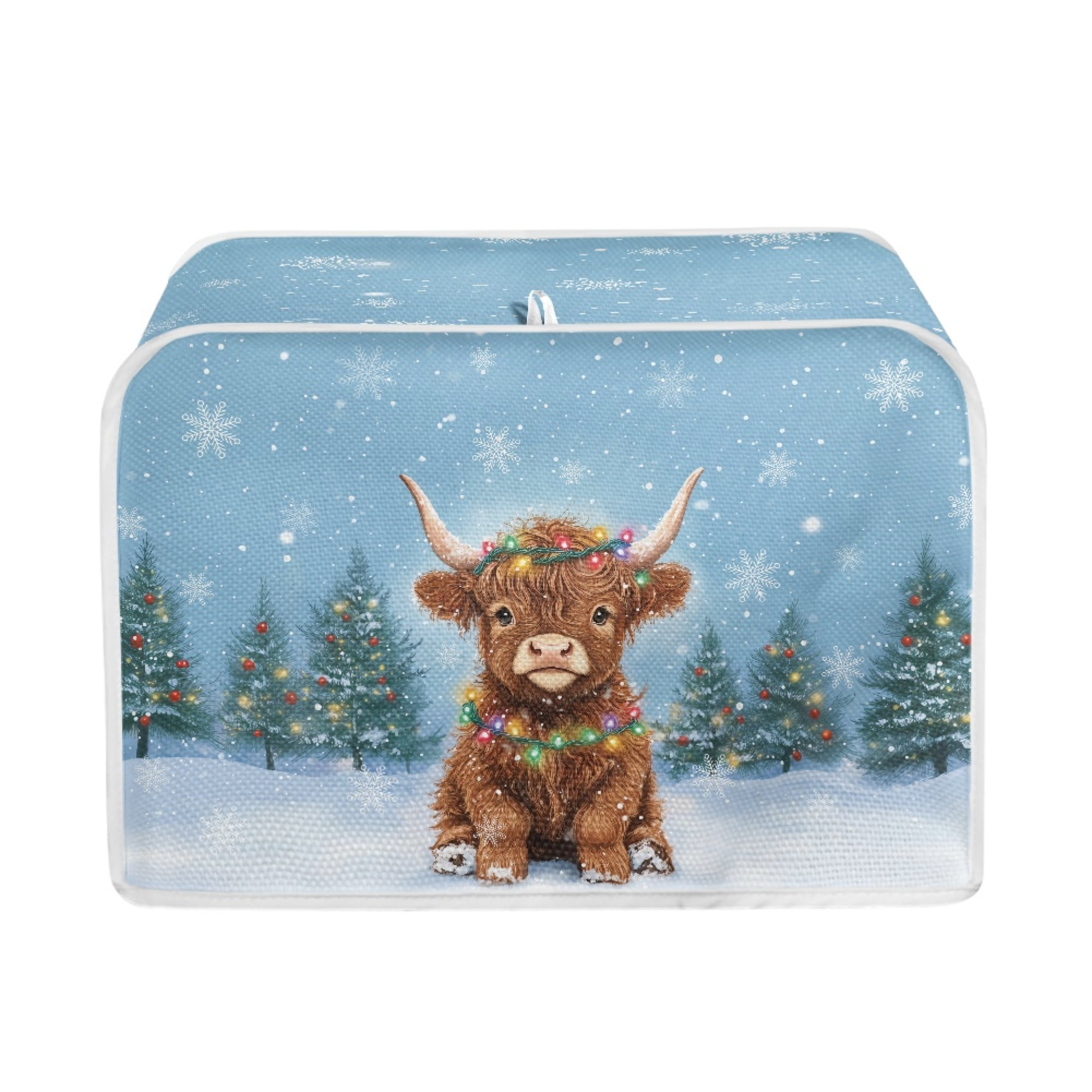ZUXONGSY Christmas Highland Cow Toaster Cover 2 Slice Toaster Dust ...