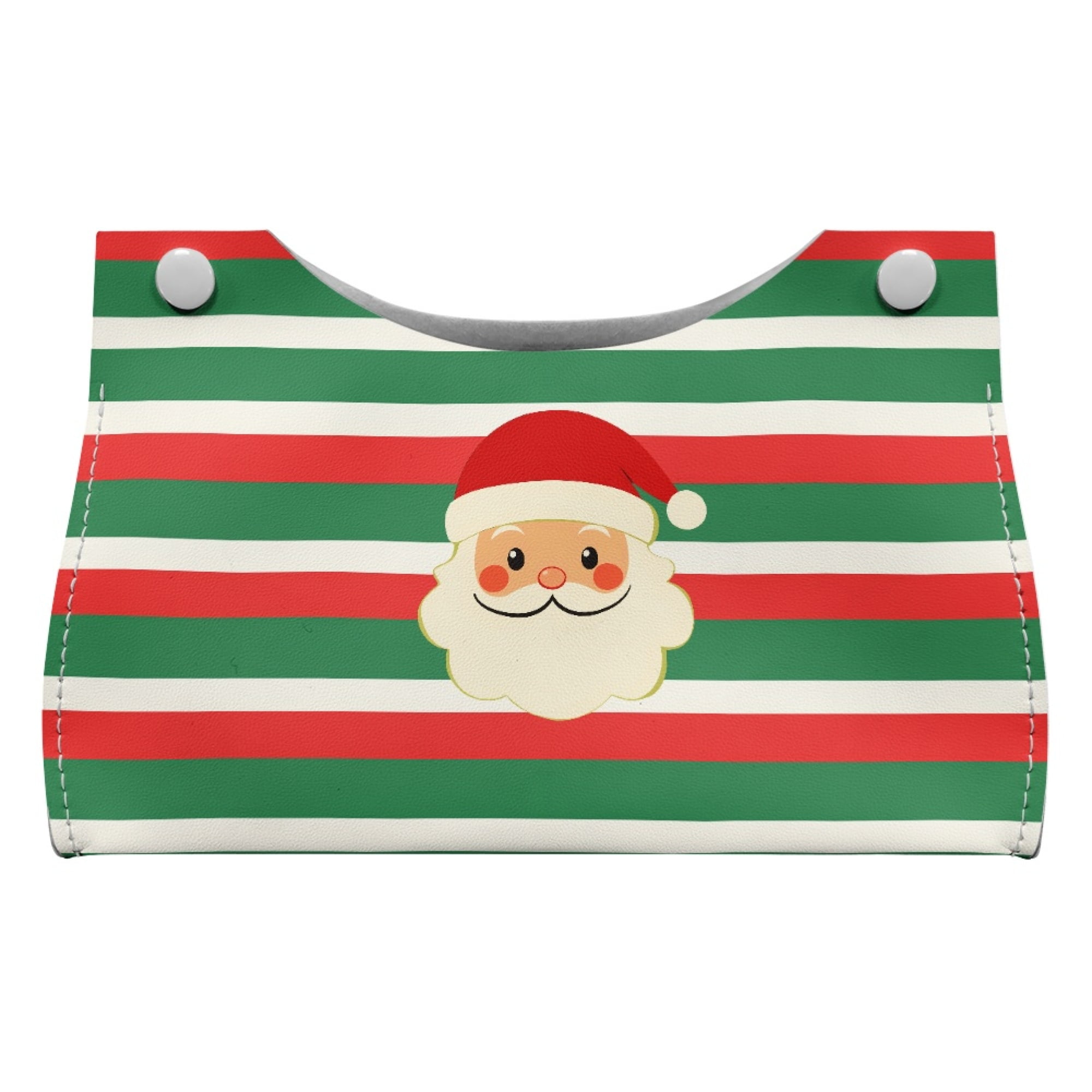 ZUXONGSY Christmas Santa Claus Tissue Box Covers PU Leather Tissue Box ...
