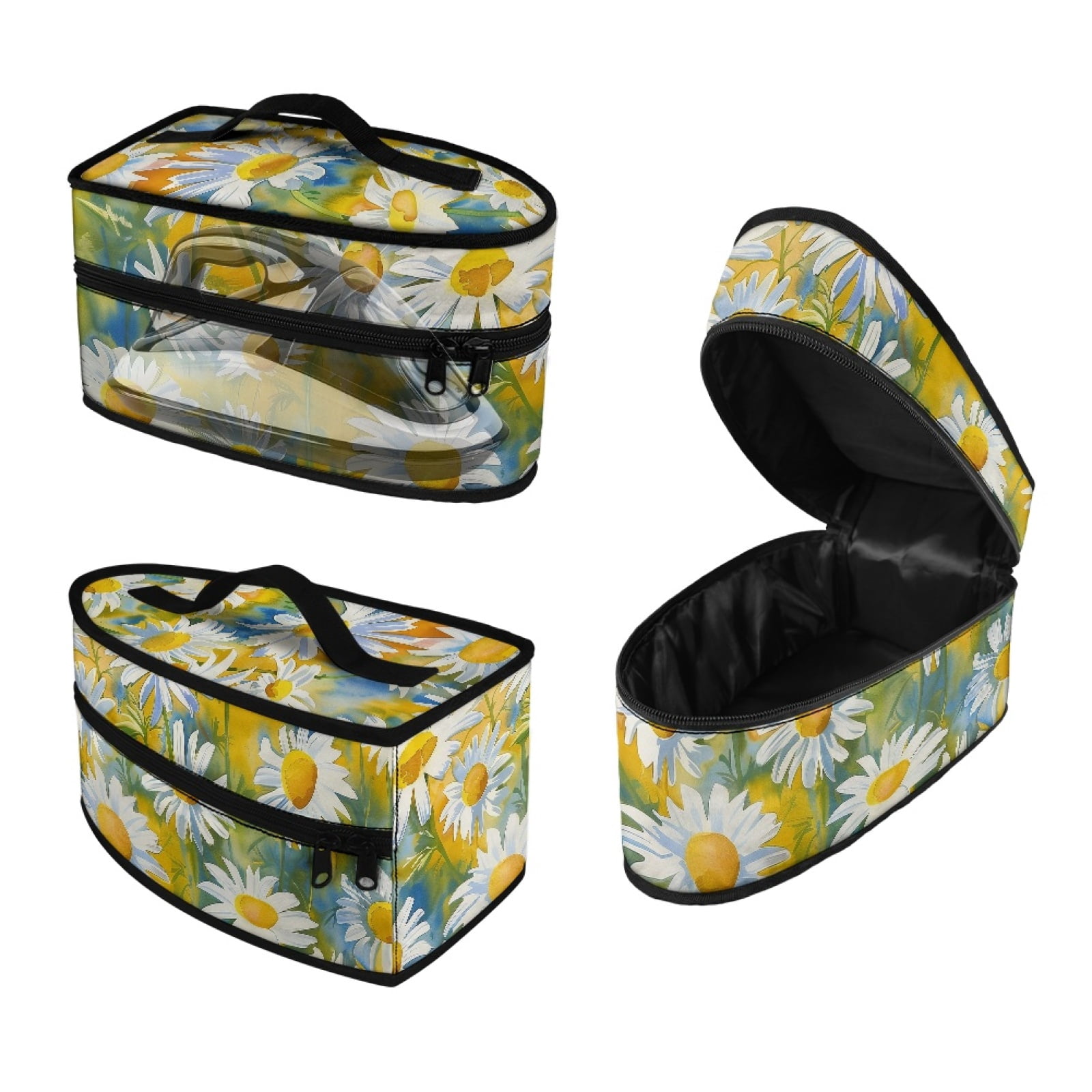 ZUXONGSY Daisy Flower Print Steam Iron Carrying Case 80s 90s Groovy ...