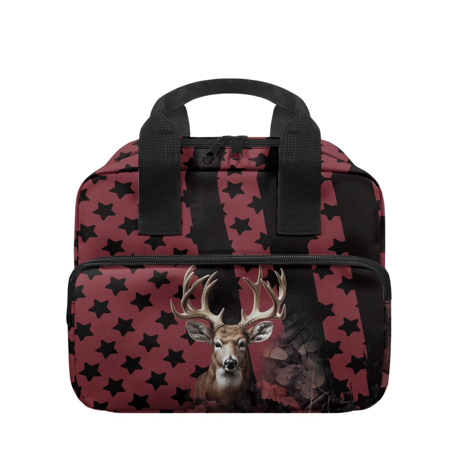 ZUXONGSY Deer Red Flag Star Print Bible Cover for Men Women Large Bible ...