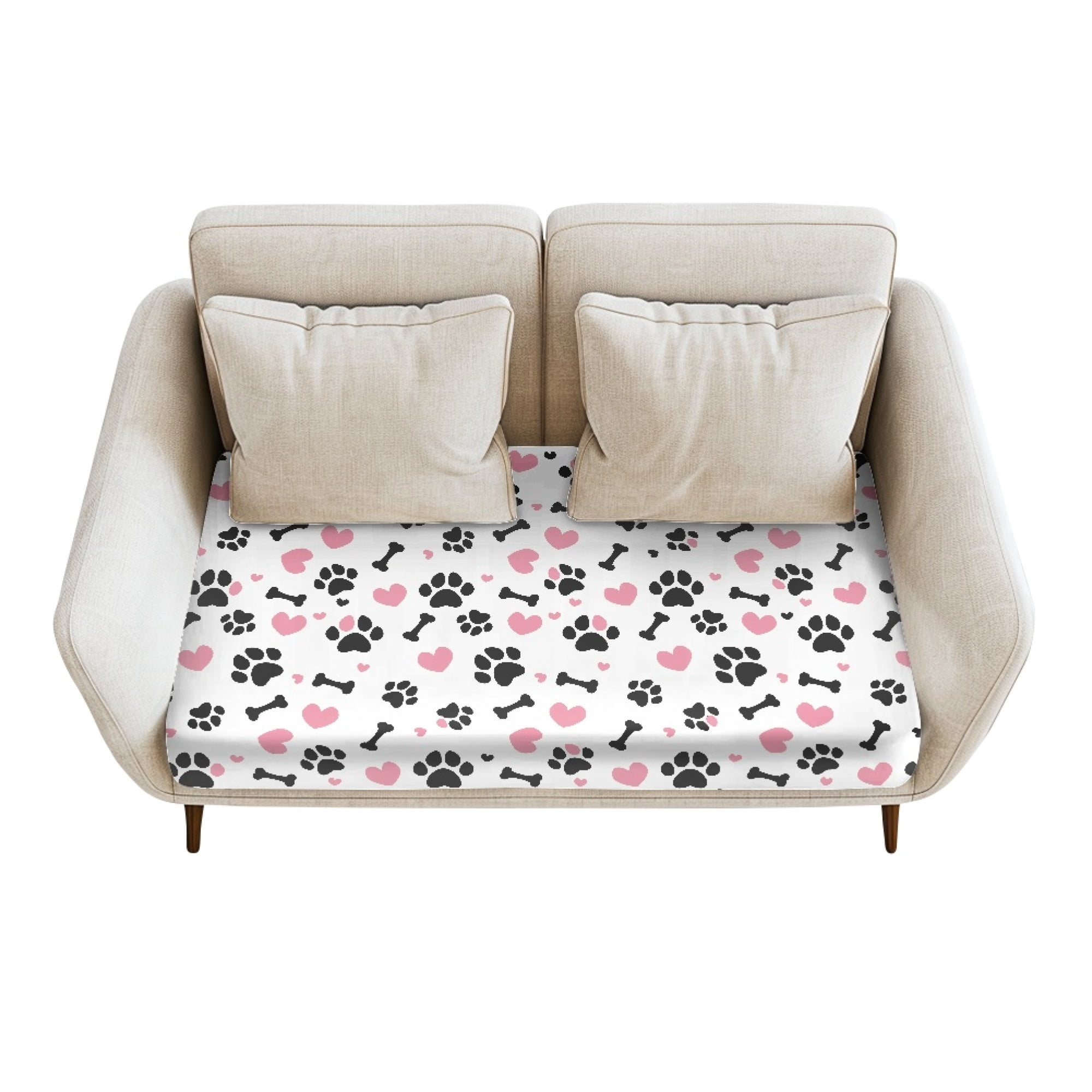 ZUXONGSY Dog Paw Couch Cushion Covers Sofa Cushion Protector Cover ...