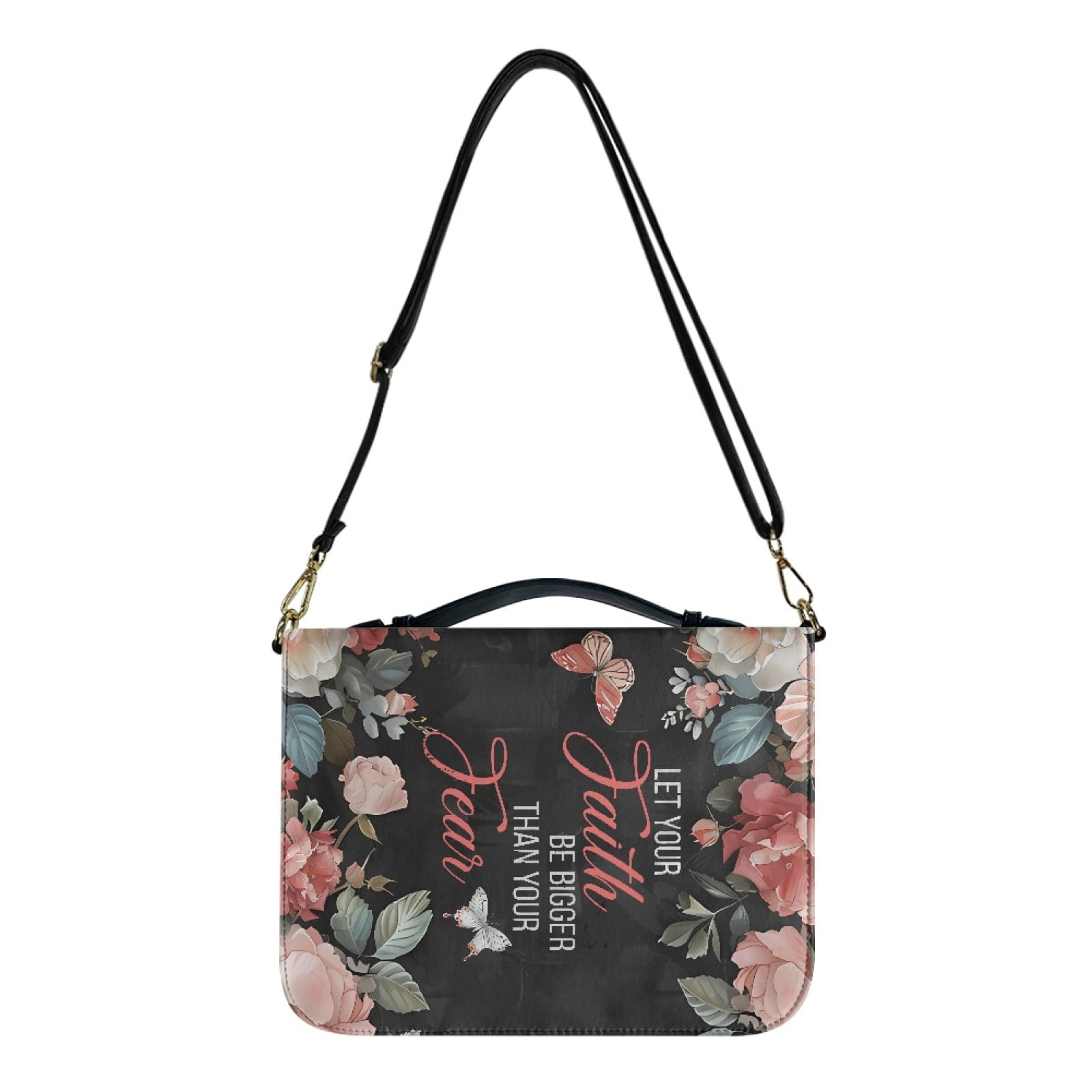 ZUXONGSY Floral Butterfly Zipper Print Bible Cover for Men Women Let ...