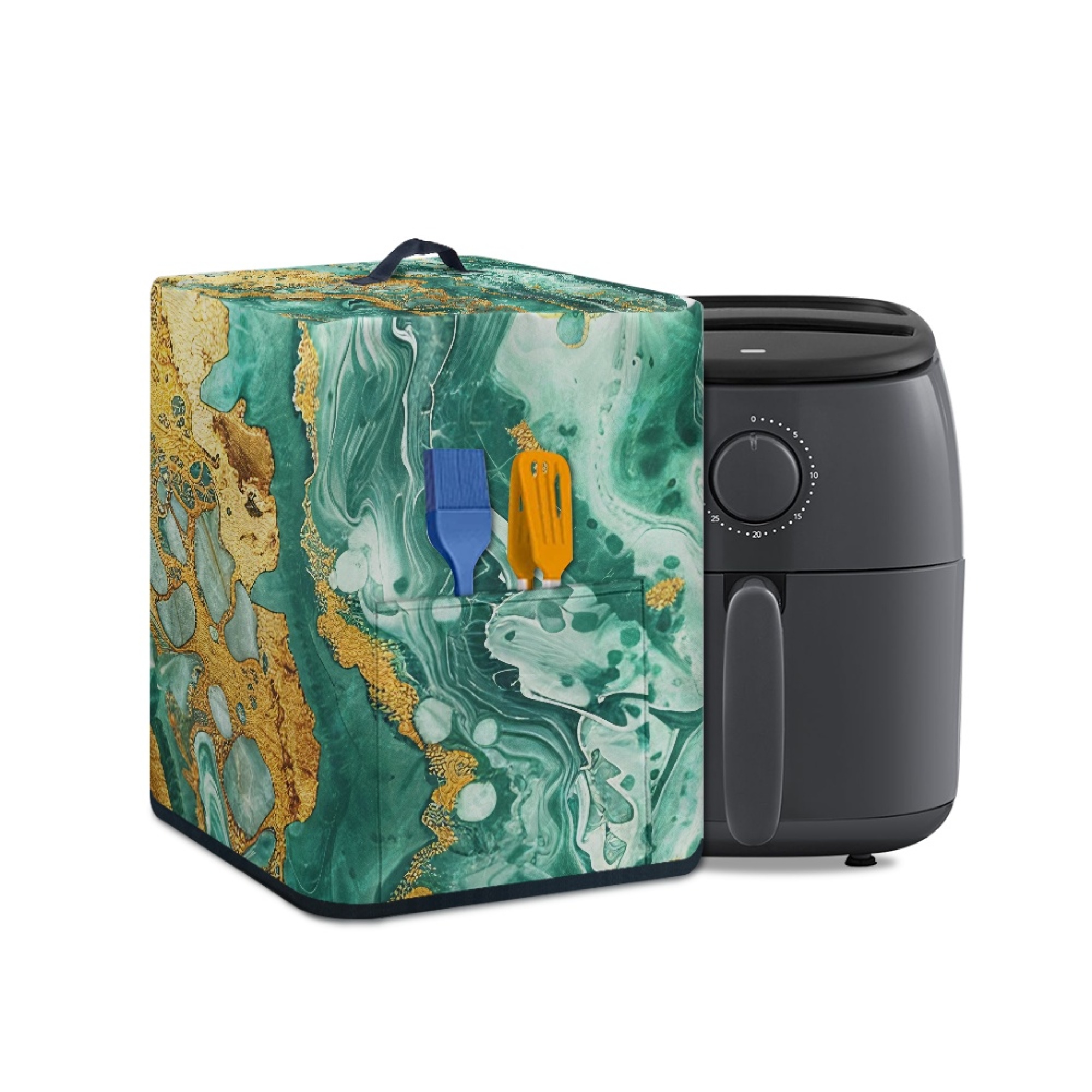 ZUXONGSY Green Marble Stripes Air Fryer Dust Cover Electric Appliance ...