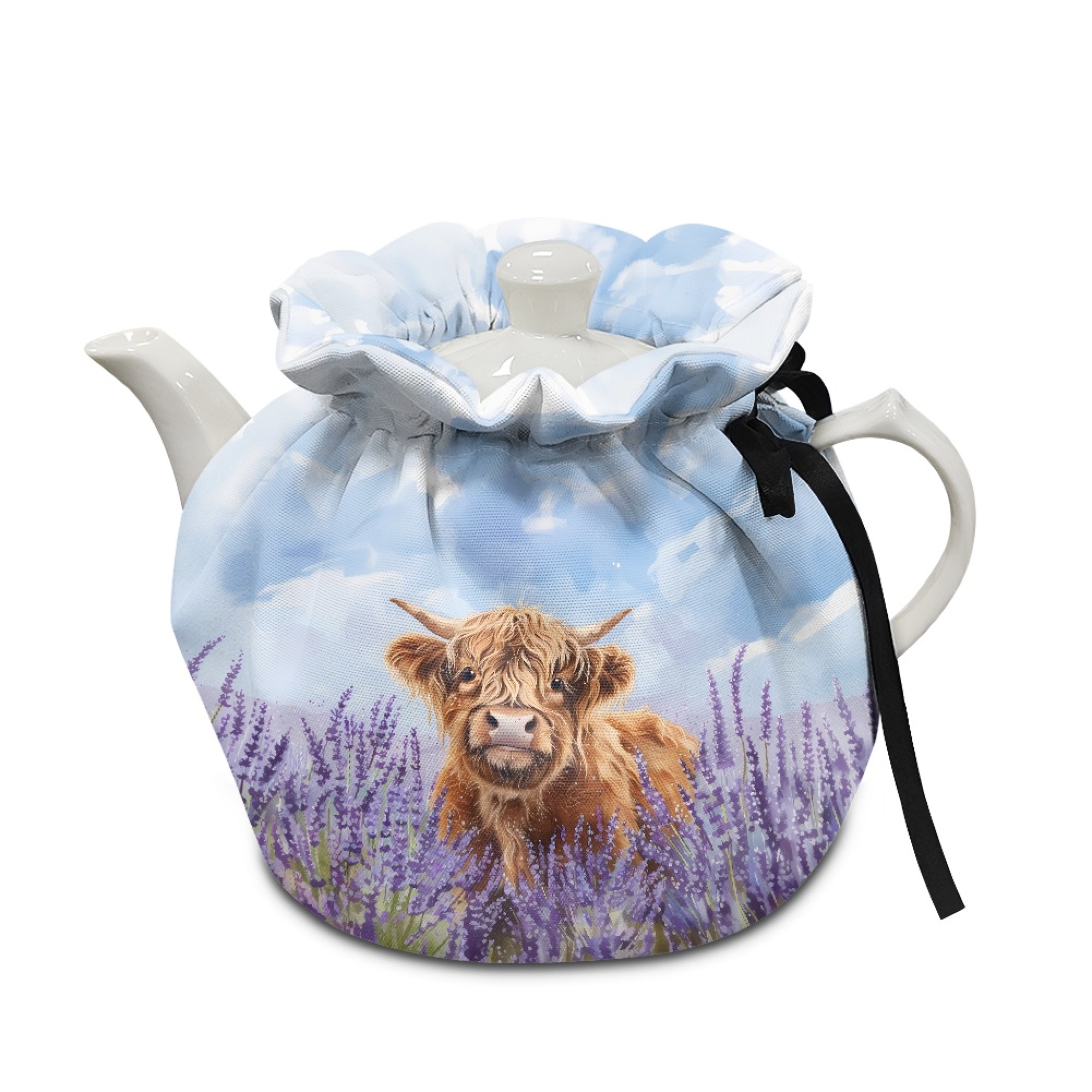 ZUXONGSY Highland Cow Lavender Tea Cosy for Teapot Tea Cozies with ...
