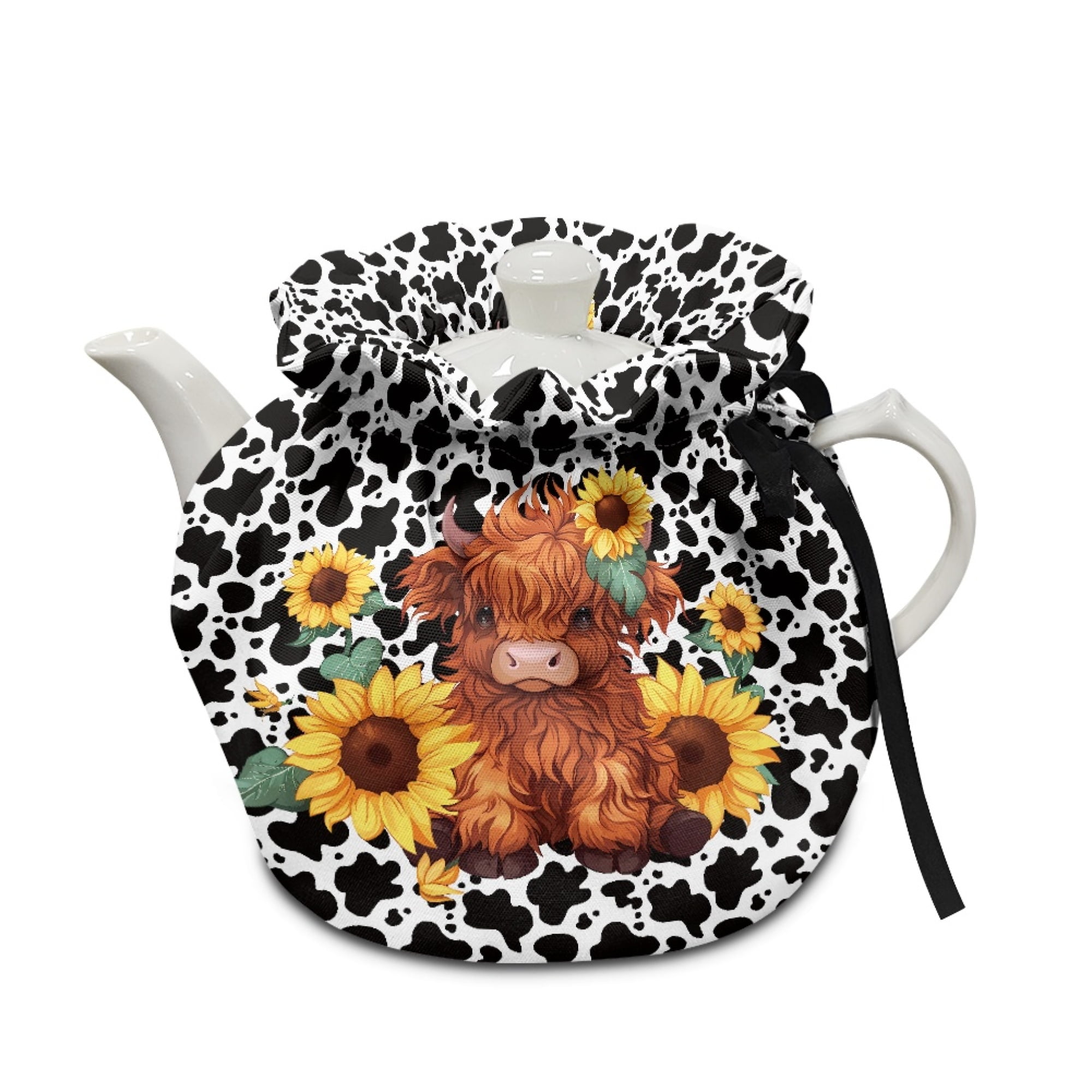 ZUXONGSY Highland Cow Sunflower Tea Cozy for Teapot Tea Pot Cosy with ...