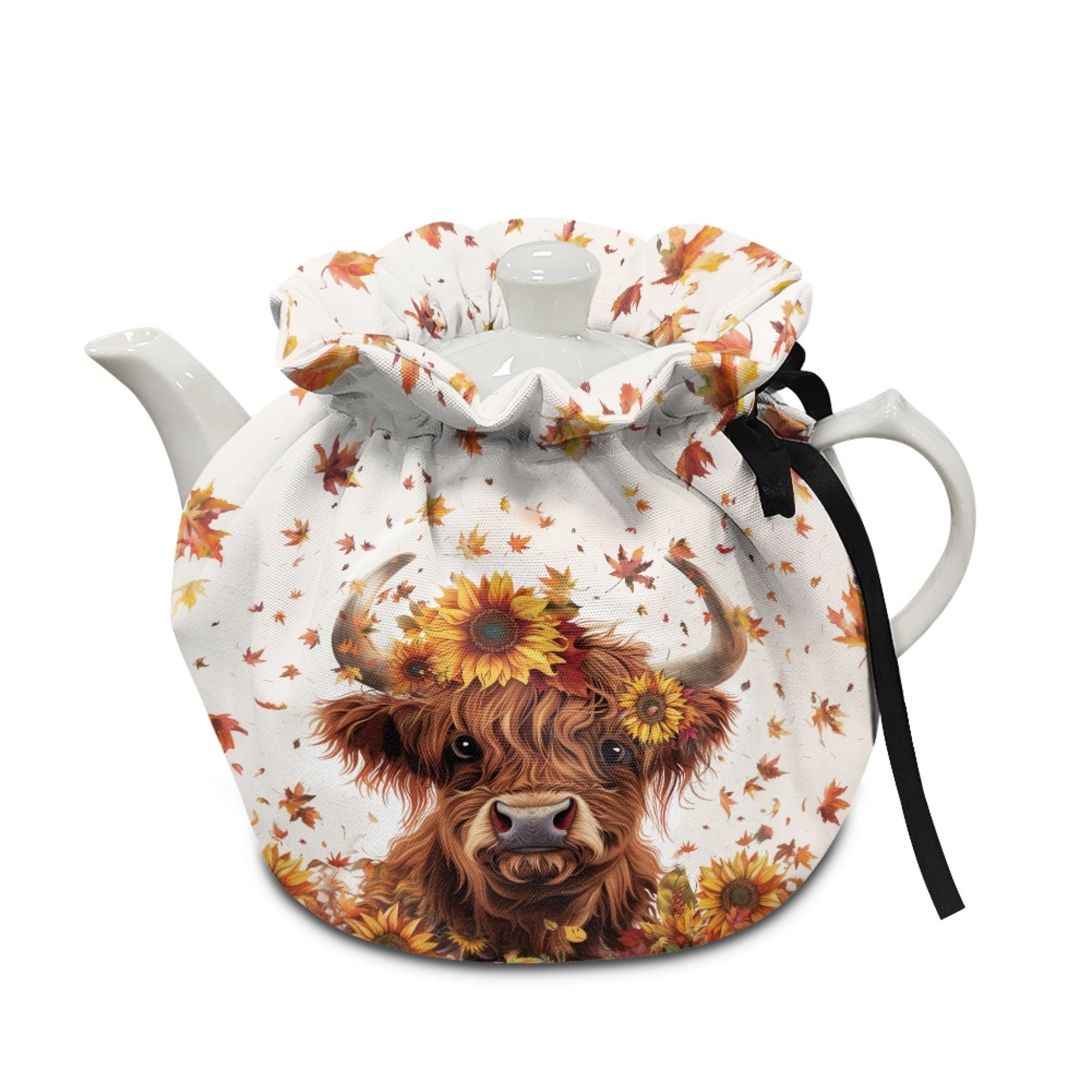 ZUXONGSY Highland Cow Teapot Cover Cozy Tea Cozies with Elastic Band ...