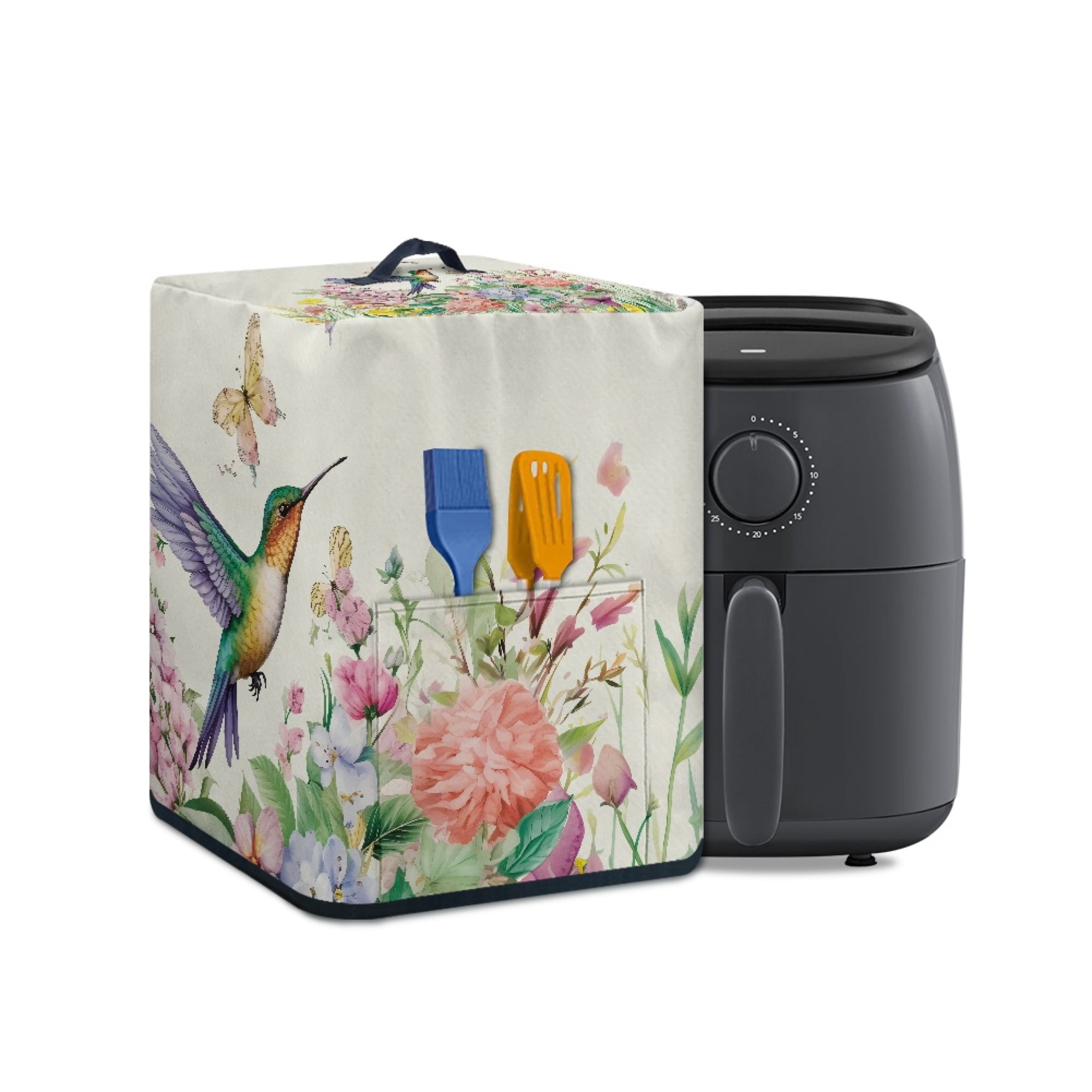 ZUXONGSY Hummingbird Flower Air Fryer Cover Kitchen Appliance ...