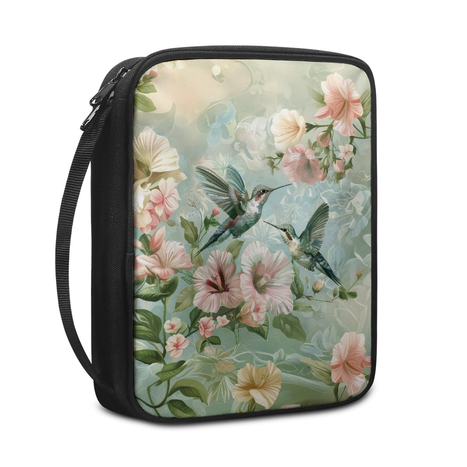 ZUXONGSY Hummingbird Hibiscus Print Bible Case for Women Men Bible ...