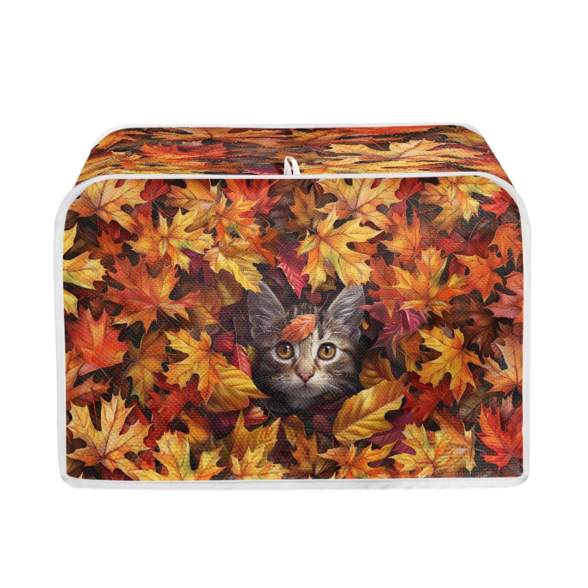 ZUXONGSY Maple Leaf Cat Toster Cover 2 Slice Toaster Oven Covers ...